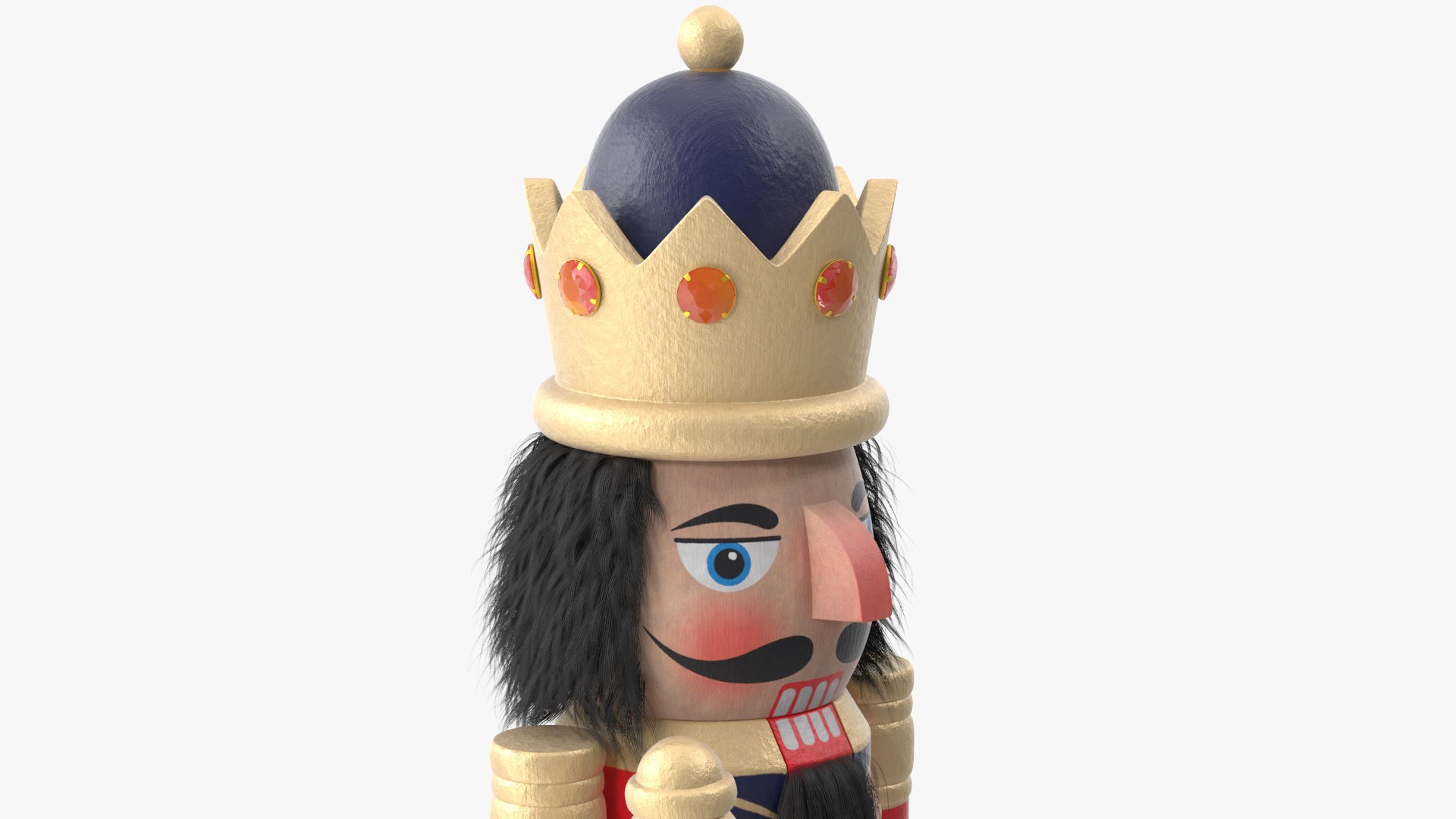 3D Christmas Nutcracker With Black Fur - TurboSquid 2278485