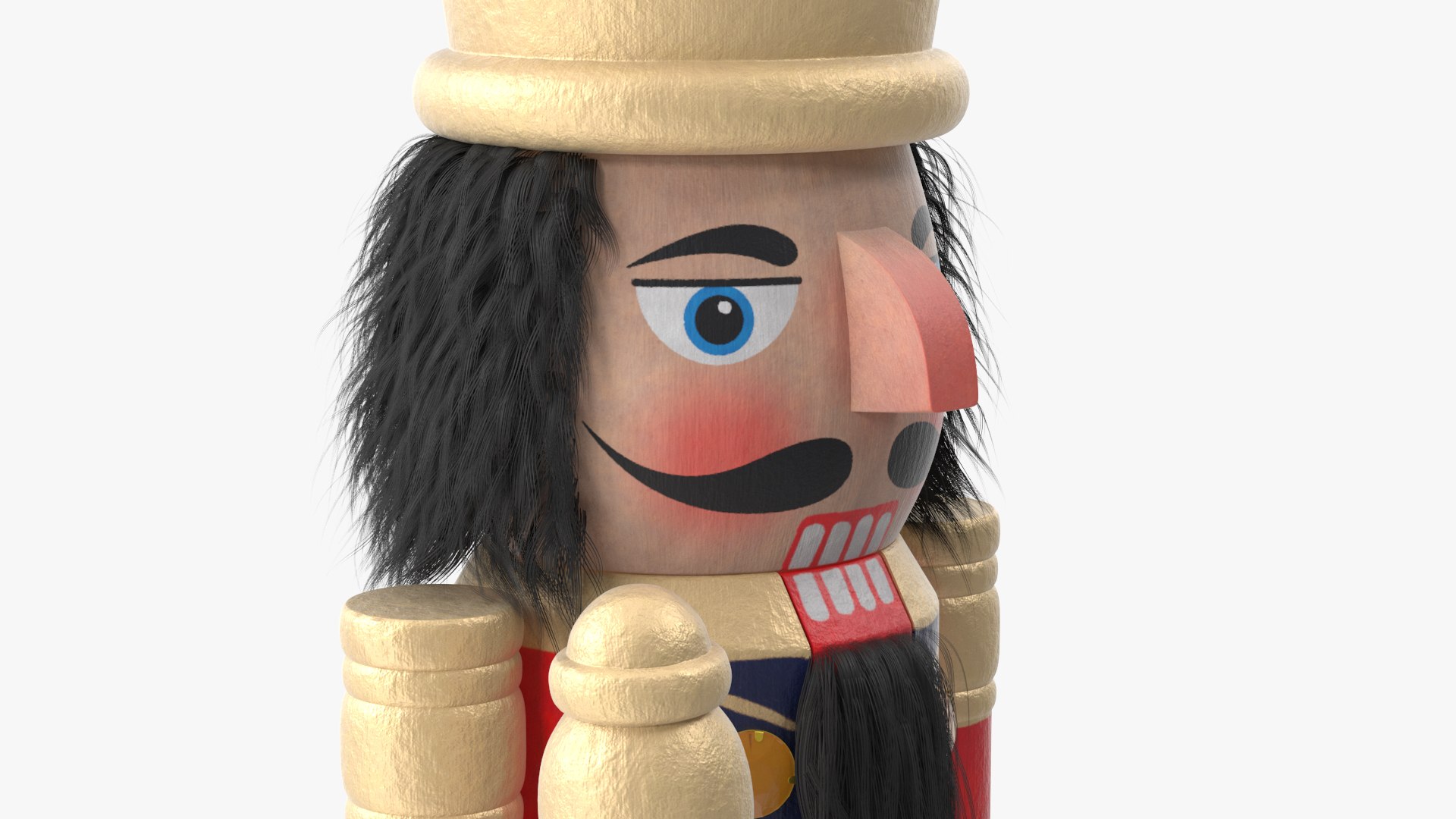 3D Christmas Nutcracker With Black Fur - TurboSquid 2278485