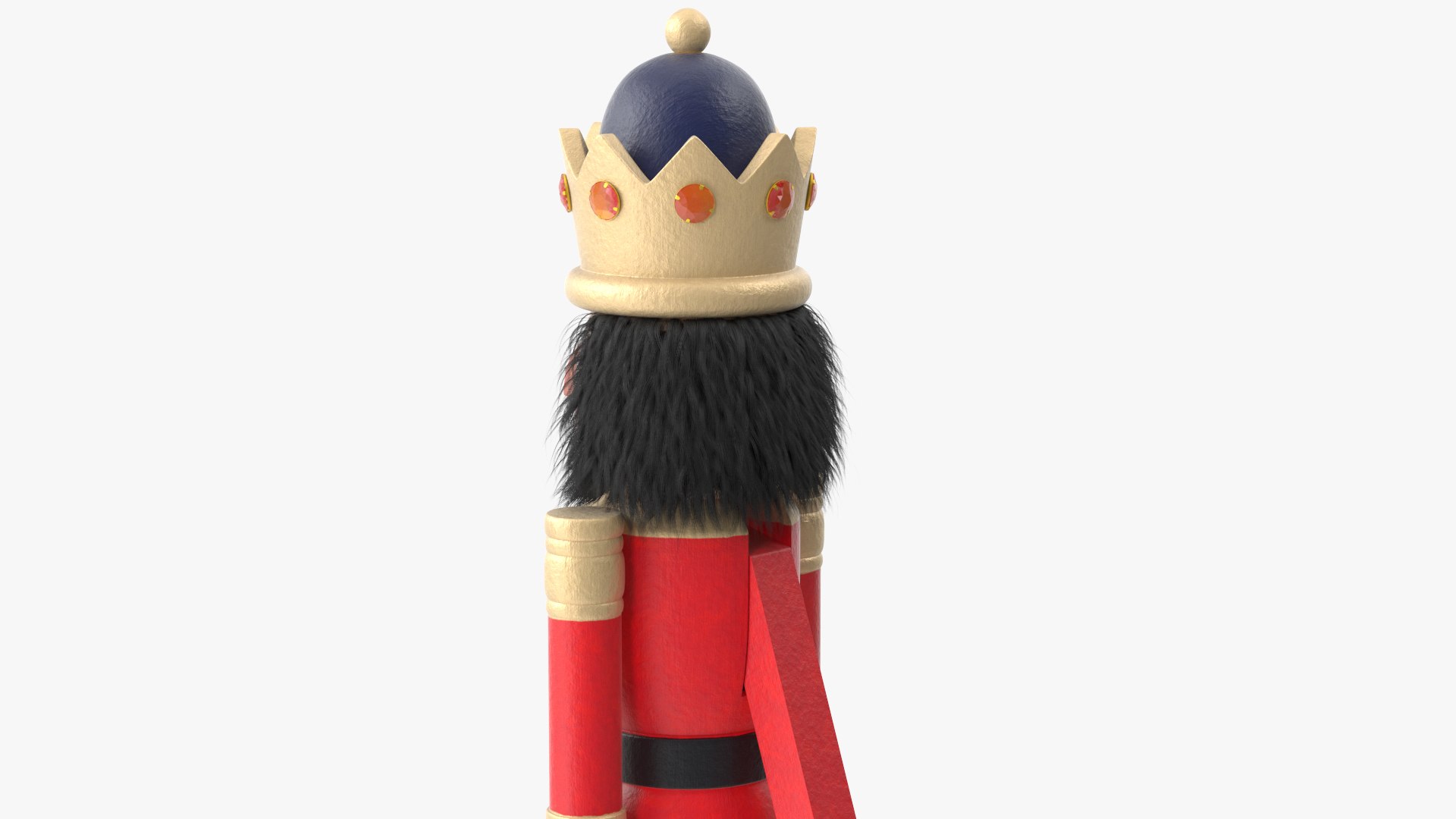 3D Christmas Nutcracker With Black Fur - TurboSquid 2278485