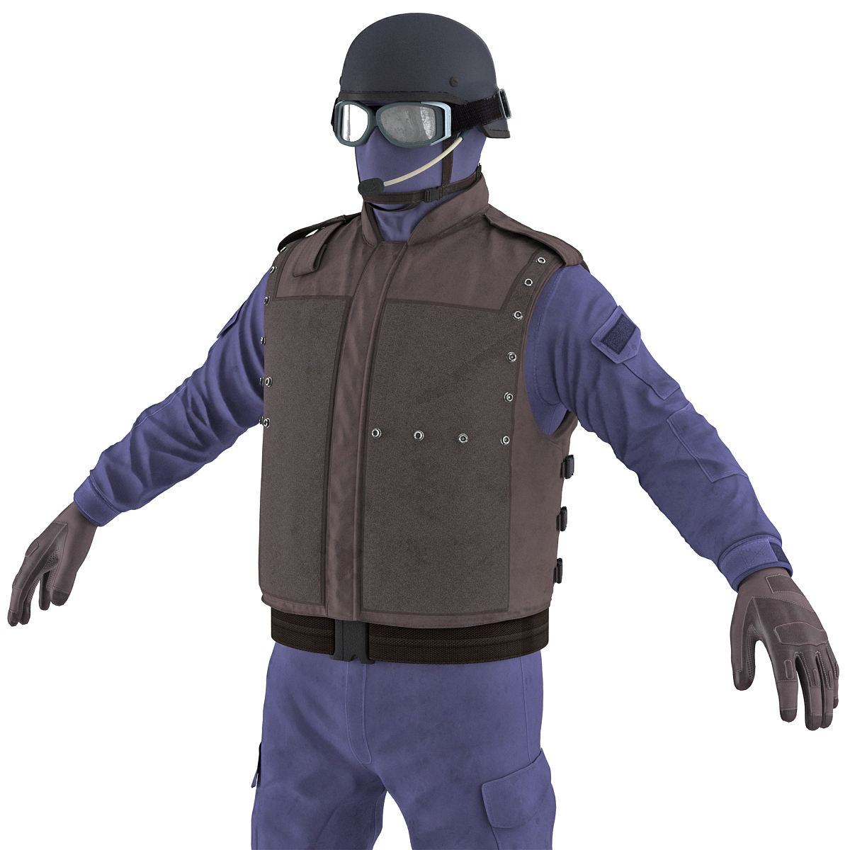 3d swat uniform