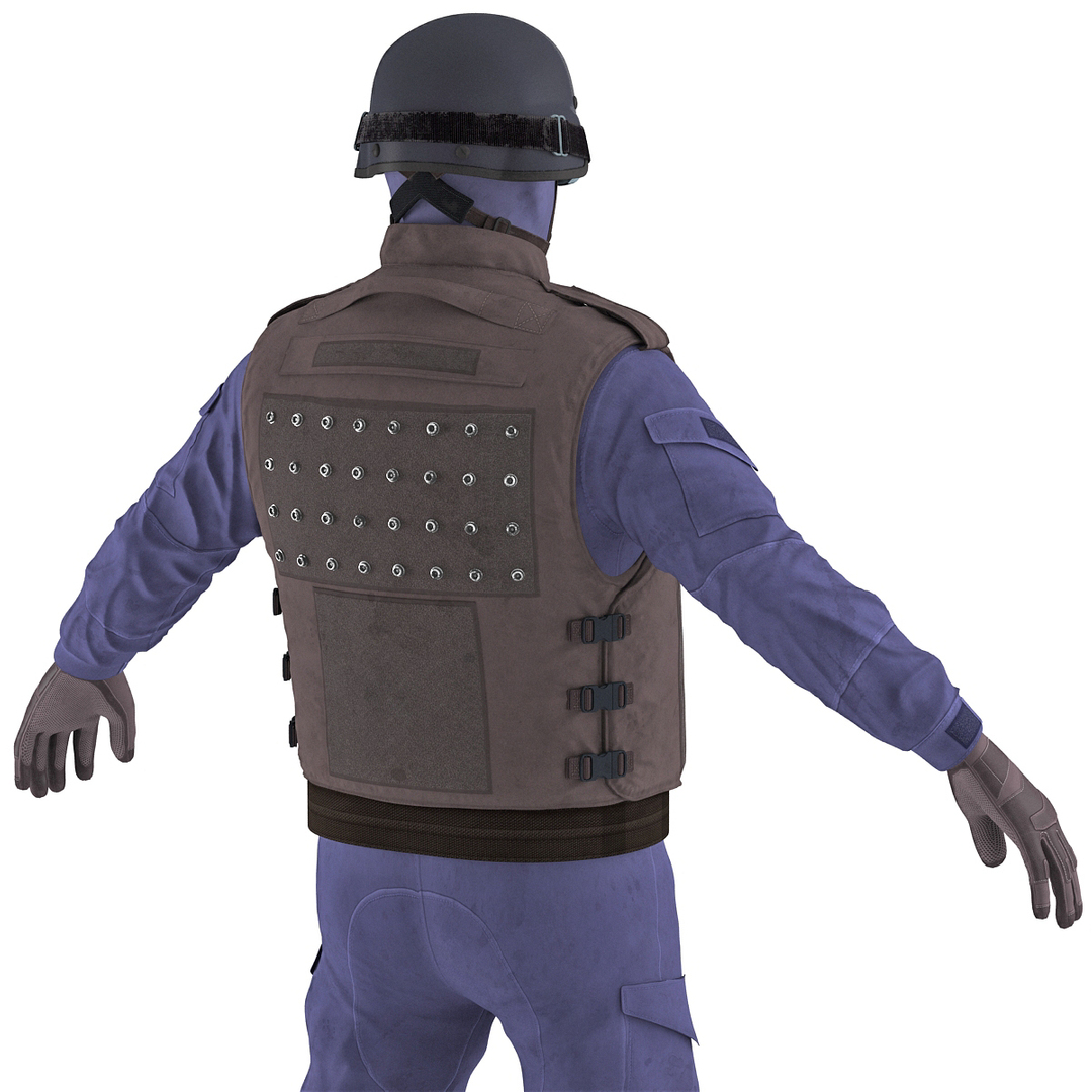 3d swat uniform
