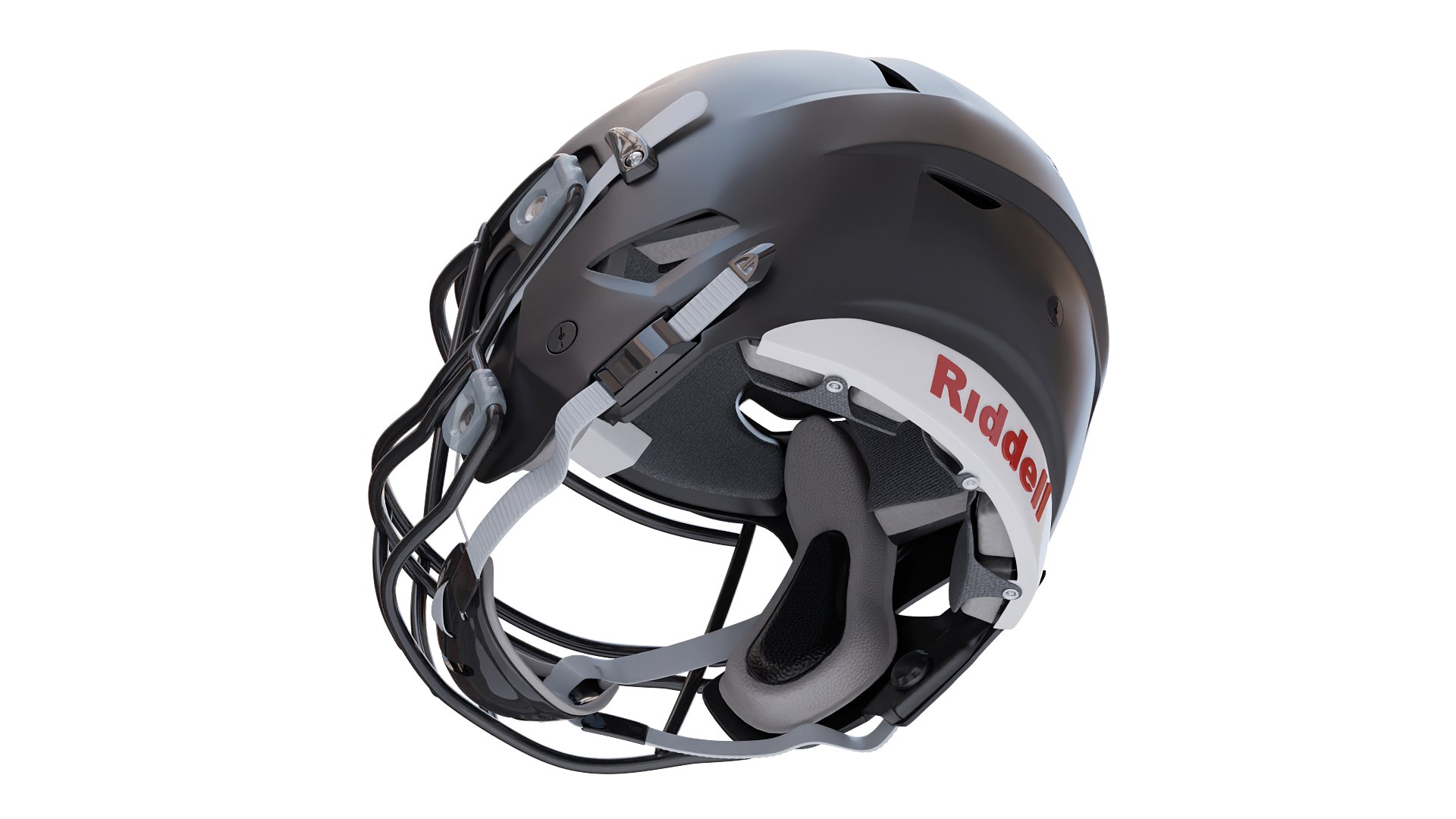 3D Model Speedflex Helmet Riddell Black - TurboSquid 2255430
