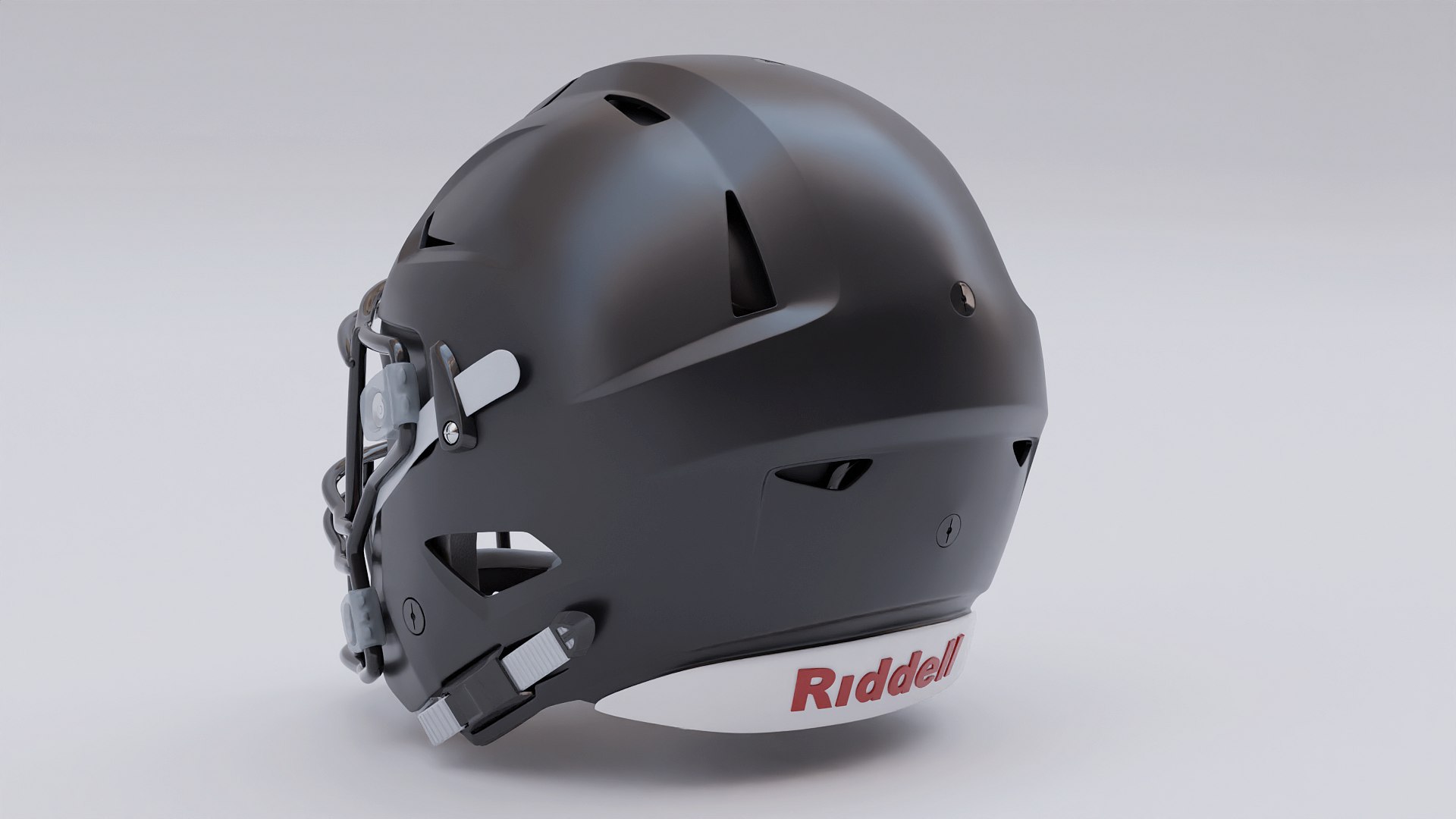 3D Model Speedflex Helmet Riddell Black - TurboSquid 2255430