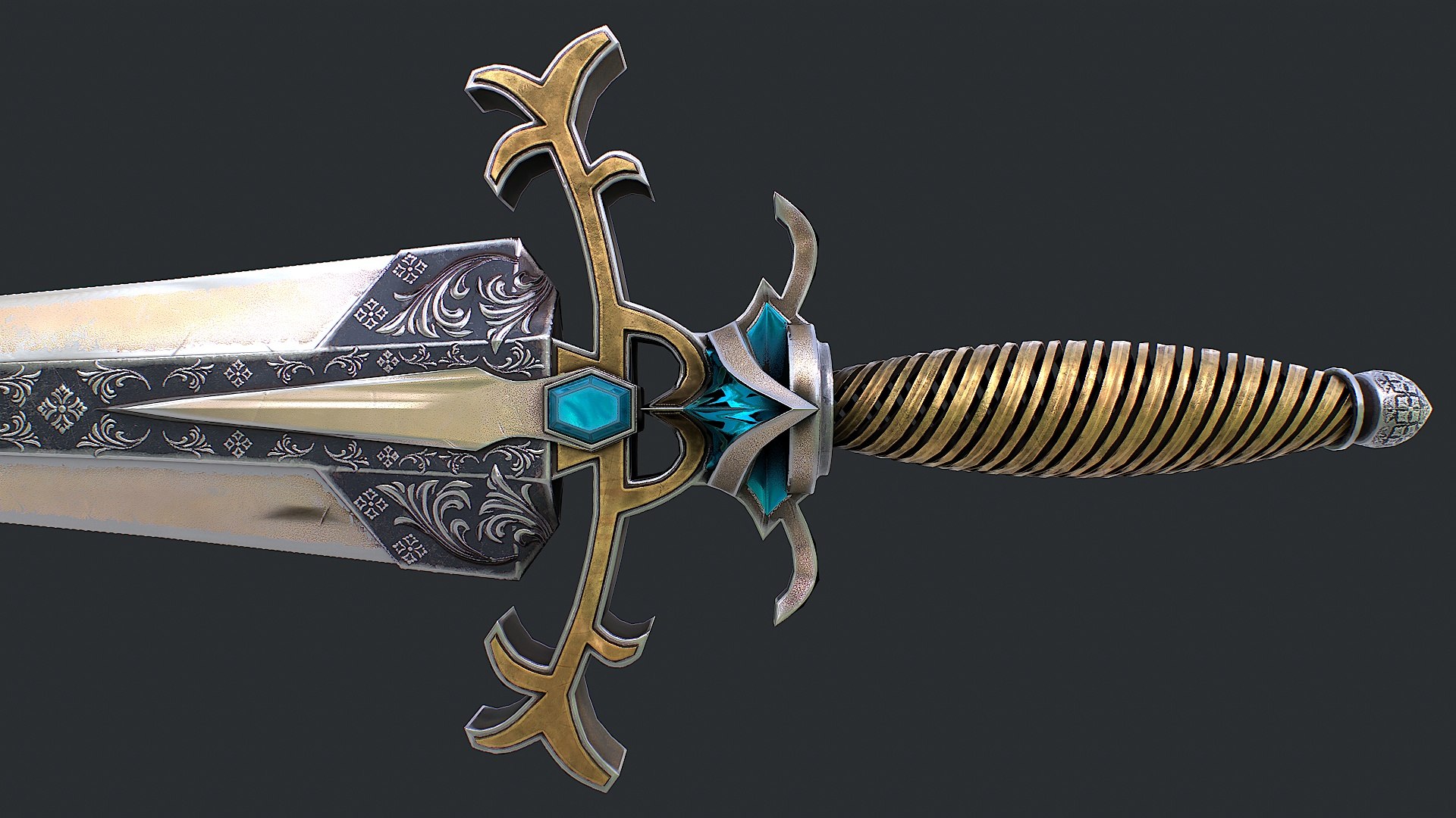 Fantasy sword 29 3D model - TurboSquid 2117643