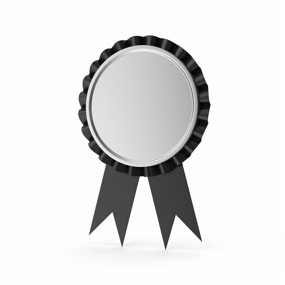 3D Medal With Ribbon Model - TurboSquid 2087327