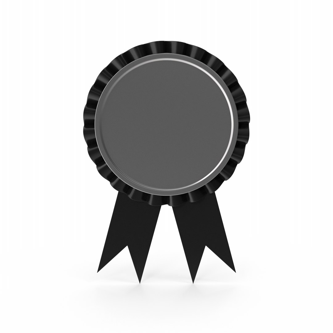 3D Medal With Ribbon Model - TurboSquid 2087327