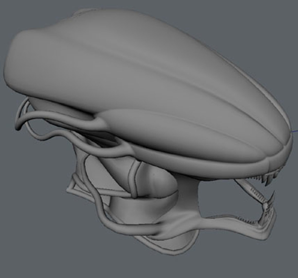 alien head 3d model