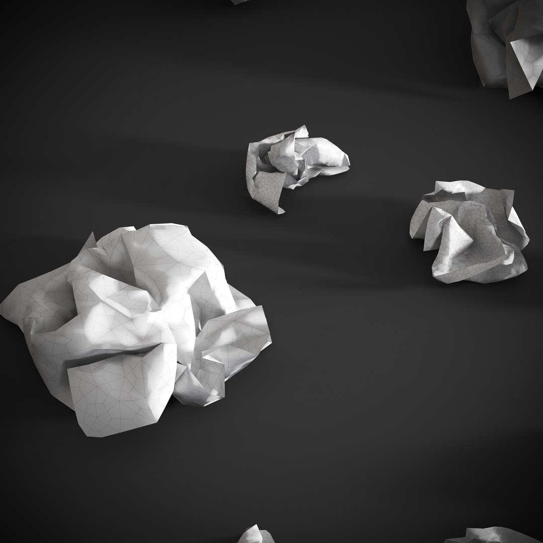 3D Crumpled paper model - TurboSquid 2003273