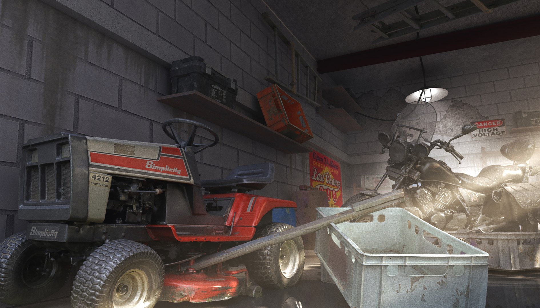 3D Old Garage Scaned Scene Model - TurboSquid 1721892