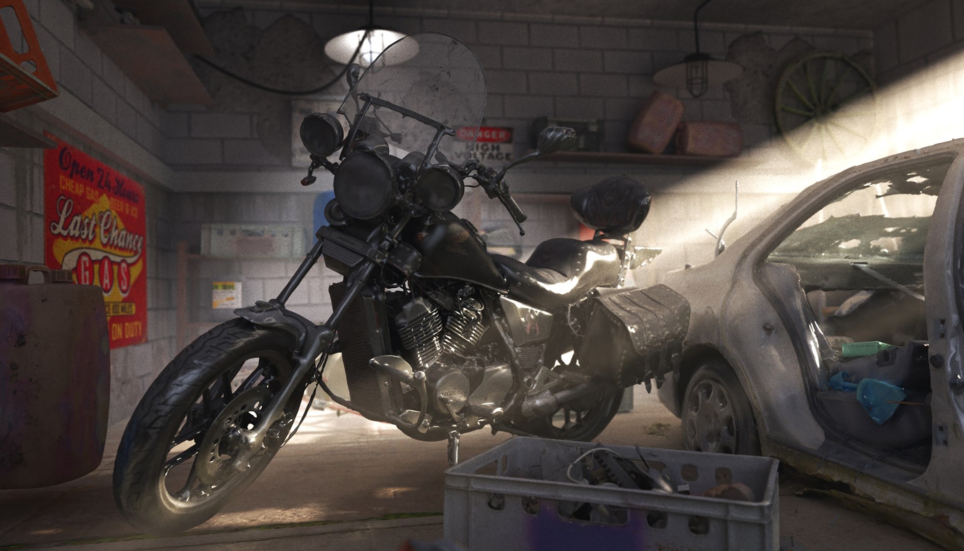 3D Old Garage Scaned Scene Model - TurboSquid 1721892