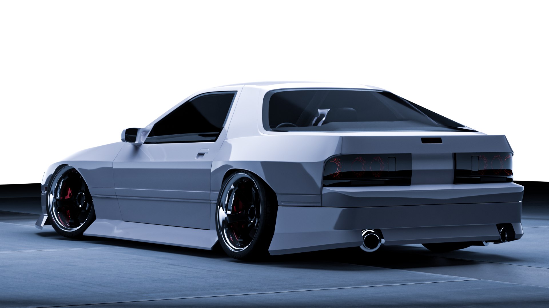Mazda RX-7 FC Widebody 3D model - TurboSquid 2010585