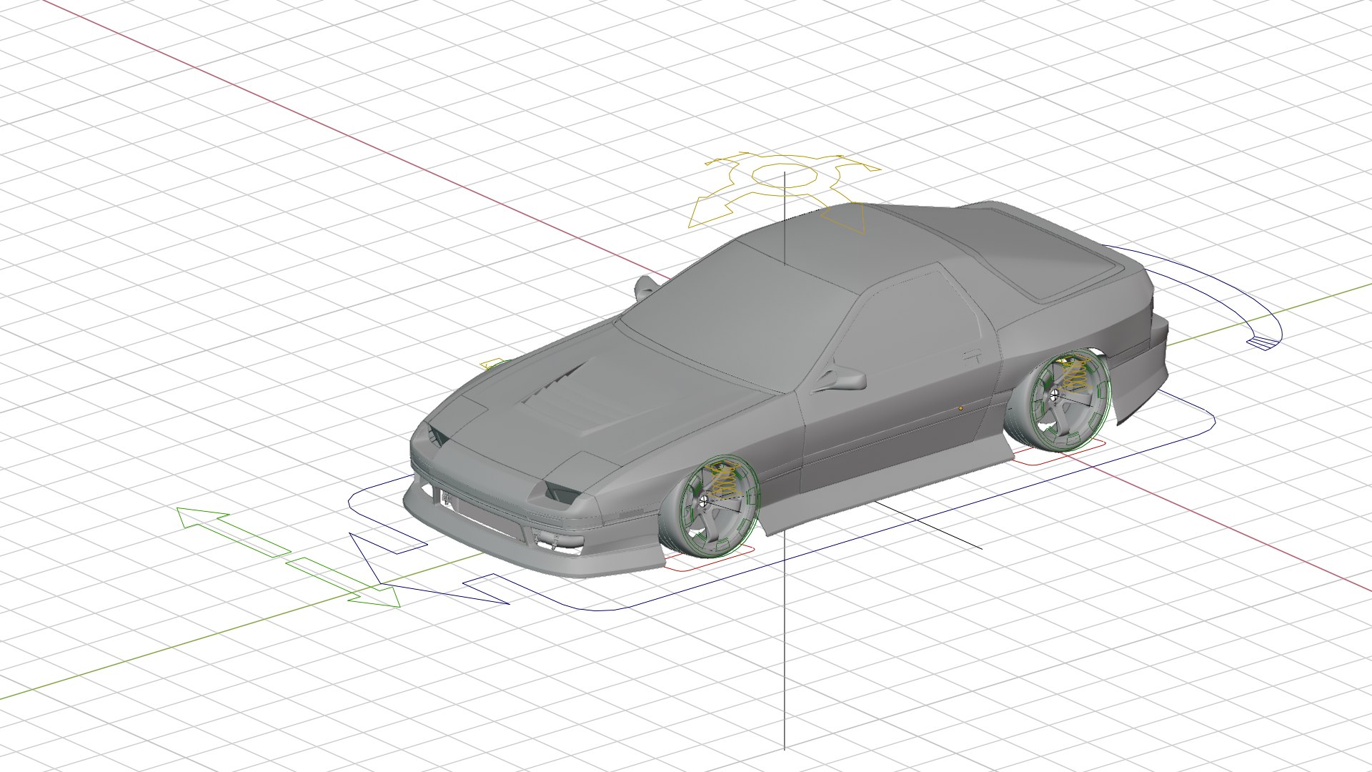 Mazda RX-7 FC Widebody 3D Model - TurboSquid 2010585