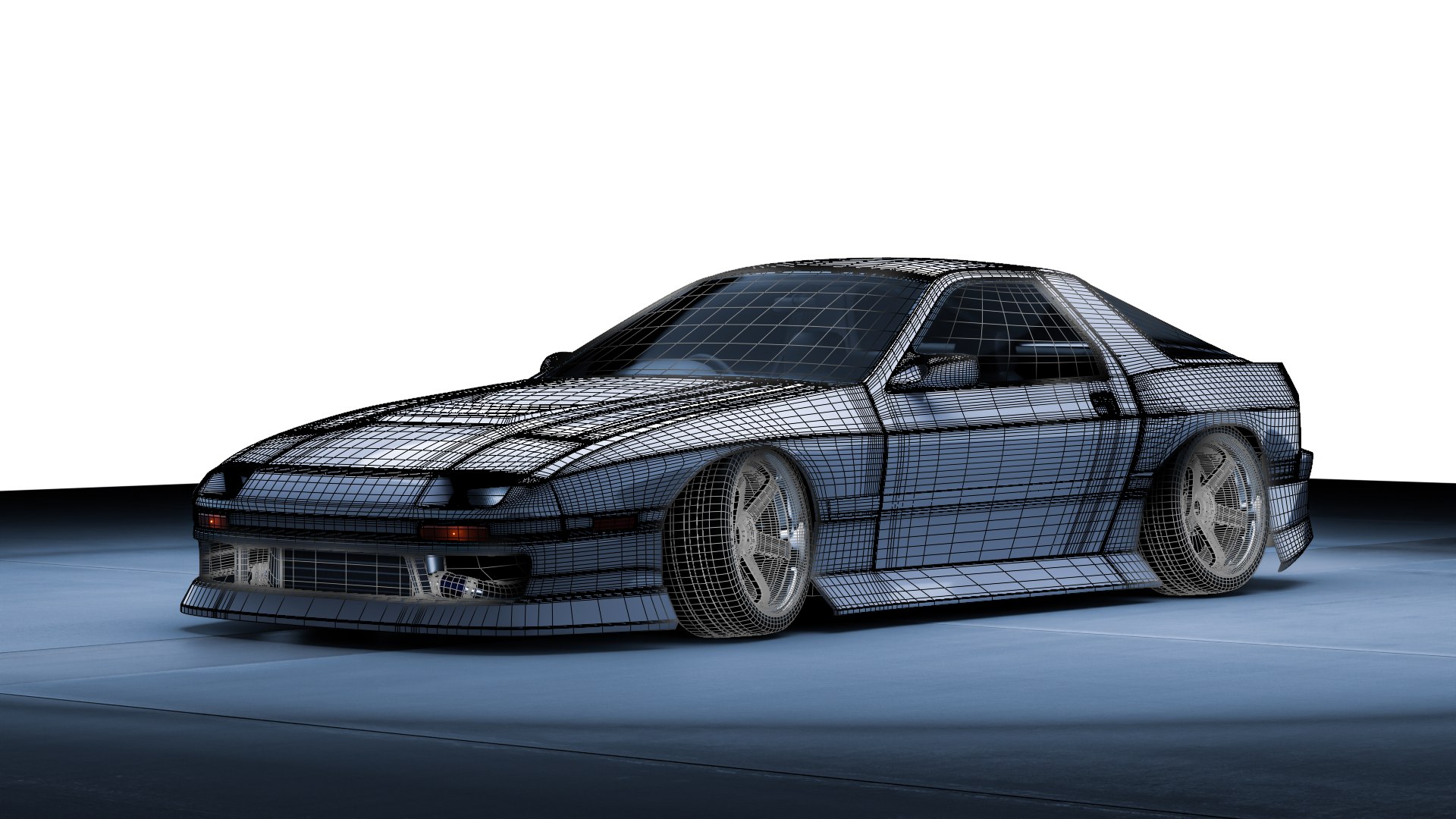 Mazda RX-7 FC Widebody 3D model - TurboSquid 2010585