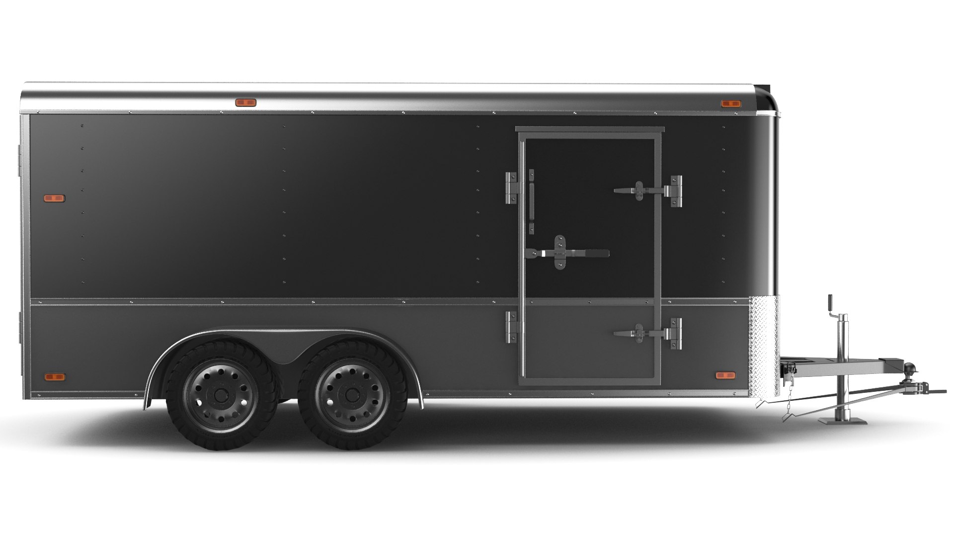 3D Detailed Cargo Trailer Open And Close - TurboSquid 2088088
