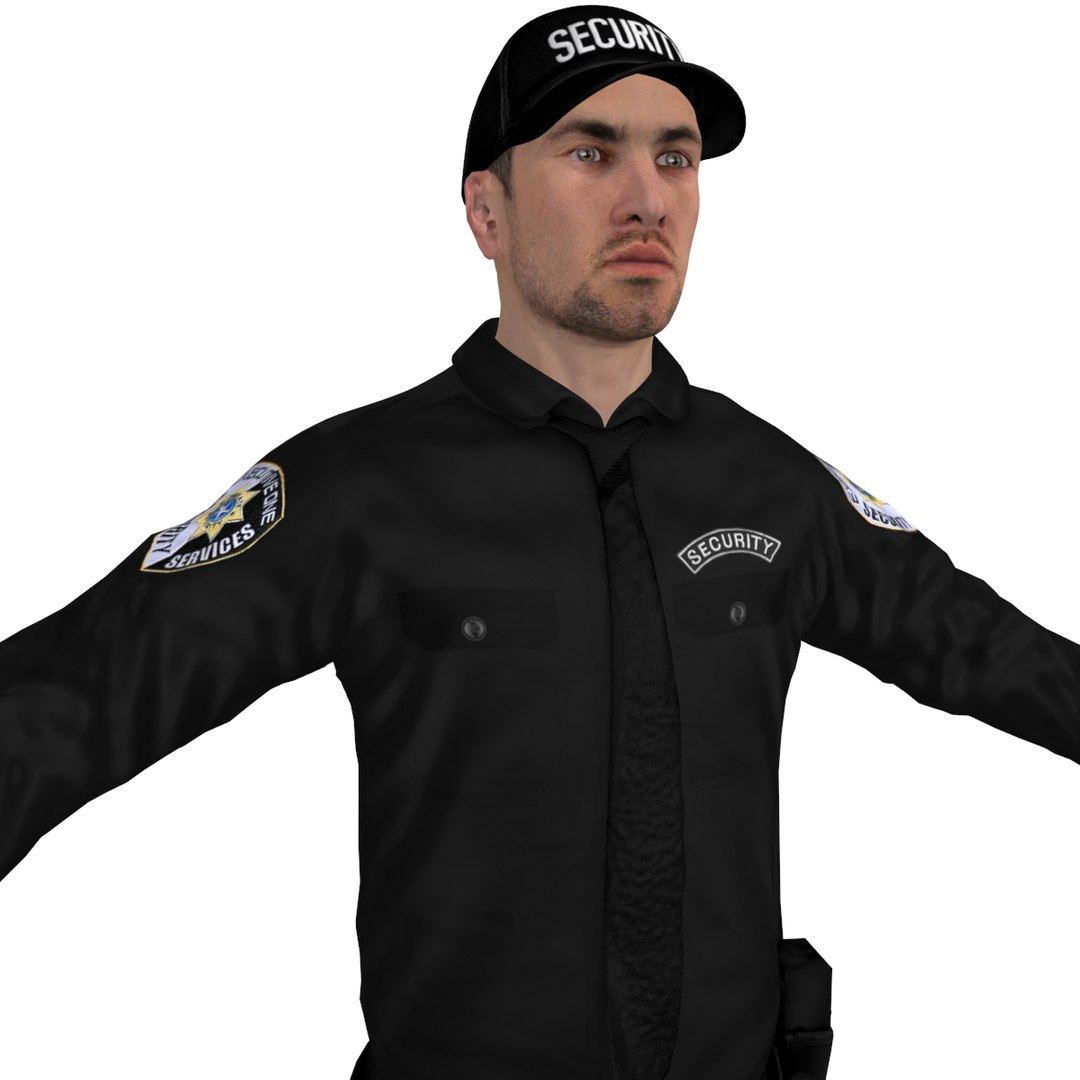 3d Model Rigged Security