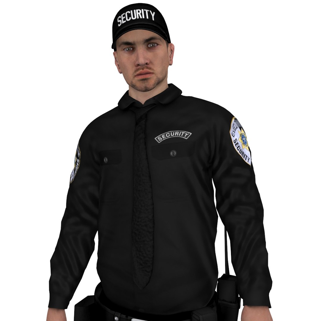 3d Model Rigged Security