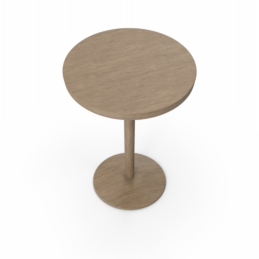 Round Card Table Model - TurboSquid 2110453