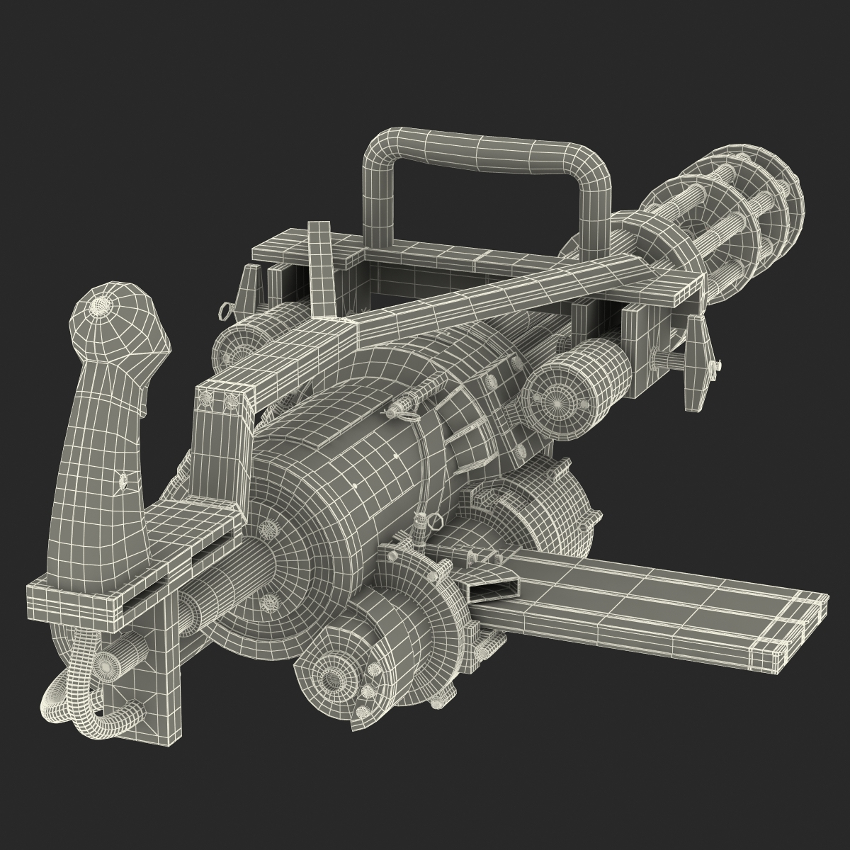 modelo 3d Minigun - TurboSquid 936460
