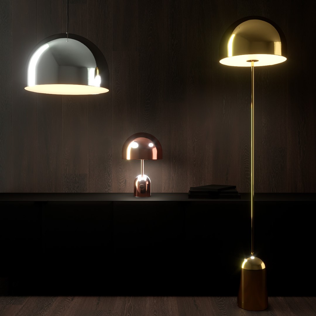 tom dixon bell lamp 3d max