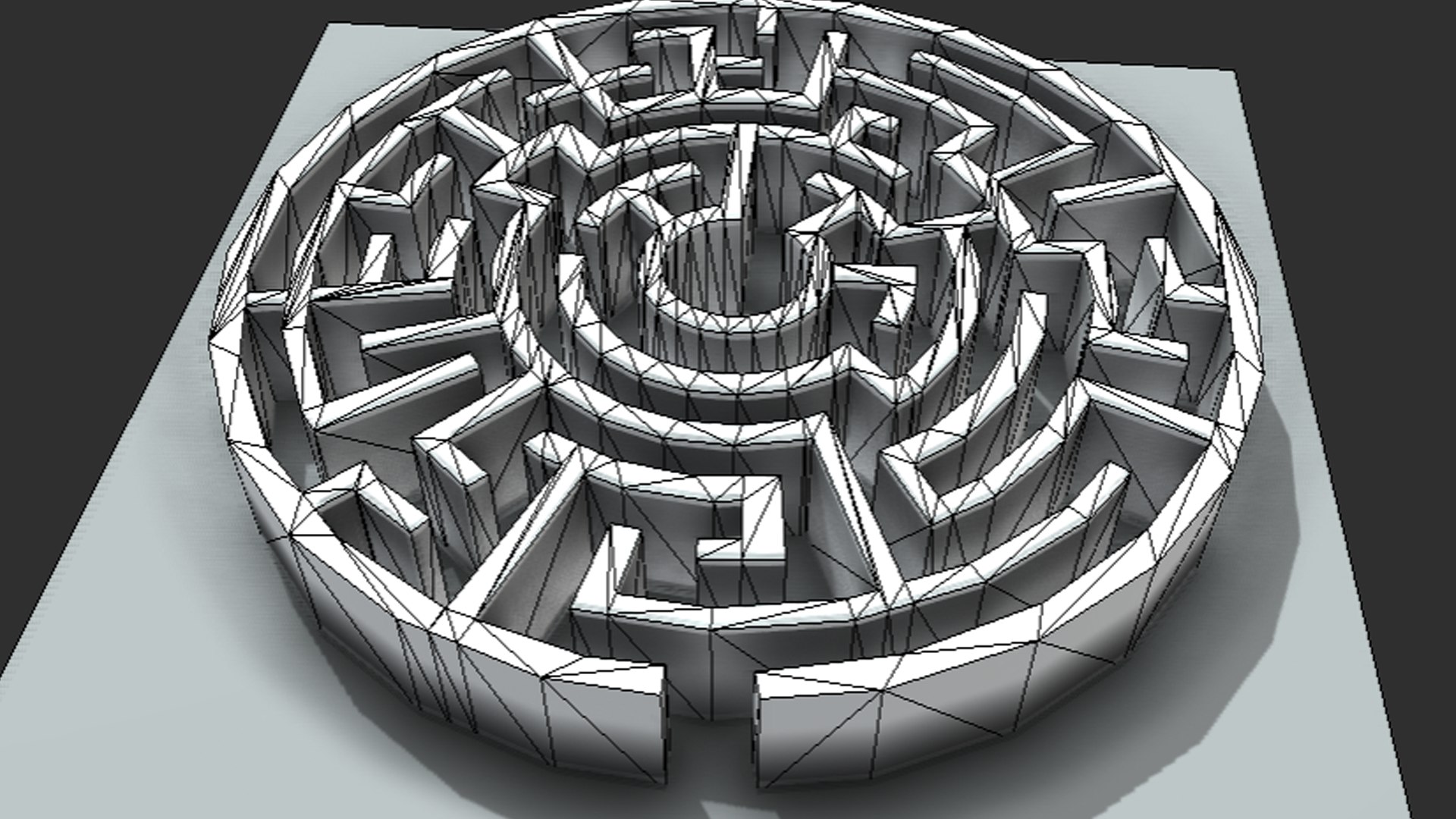 3D Labyrinth - MAZE Circle 3D Model - TurboSquid 1975195