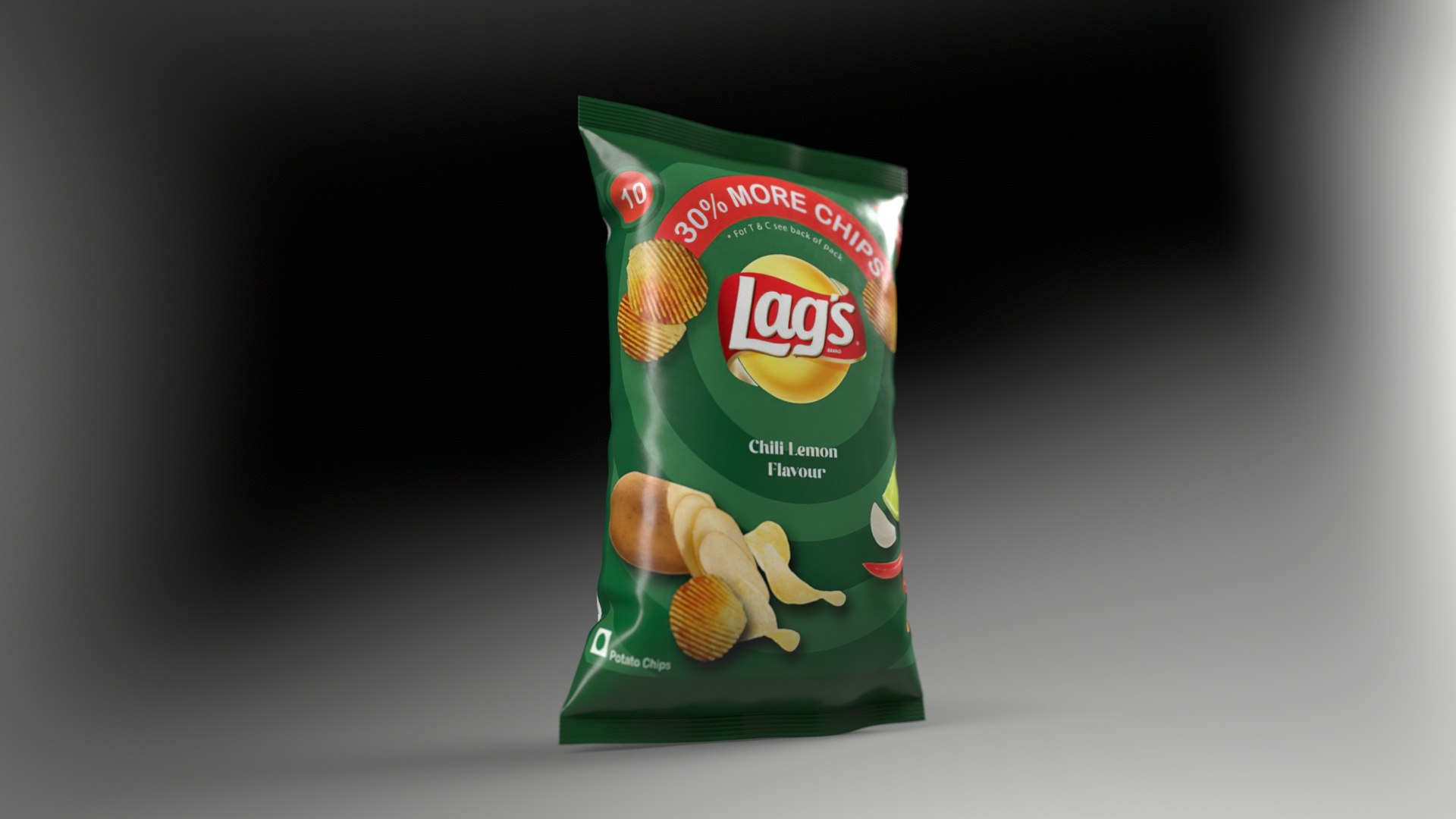 3D Packet Potato Chips Model - TurboSquid 2204800
