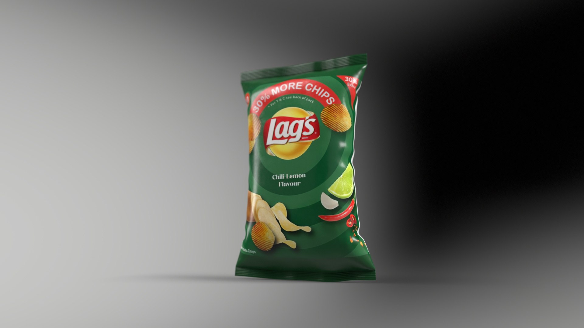 3D Packet Potato Chips Model - TurboSquid 2204800