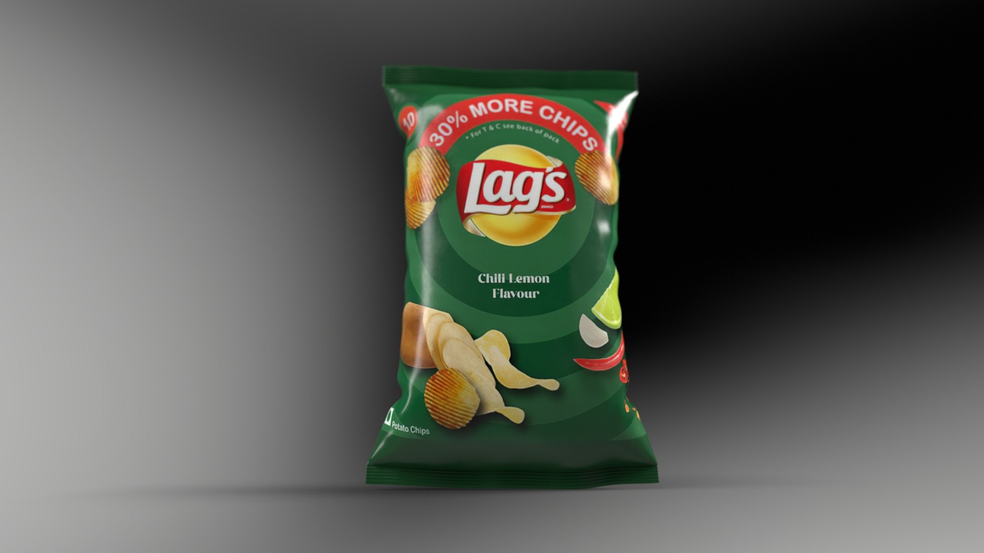 3D Packet Potato Chips Model - TurboSquid 2204800