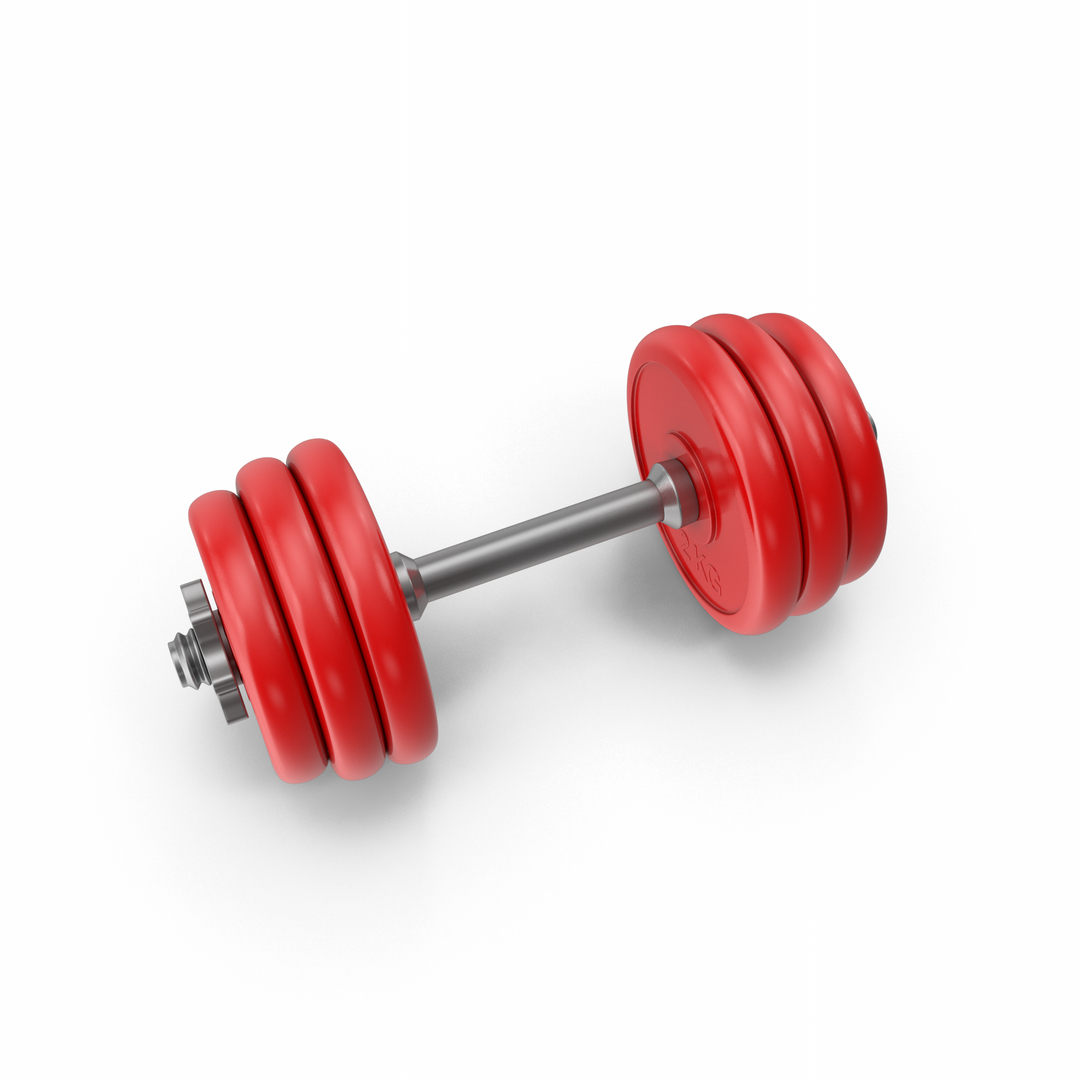 Red Dumbbell 3D model - TurboSquid 1844500
