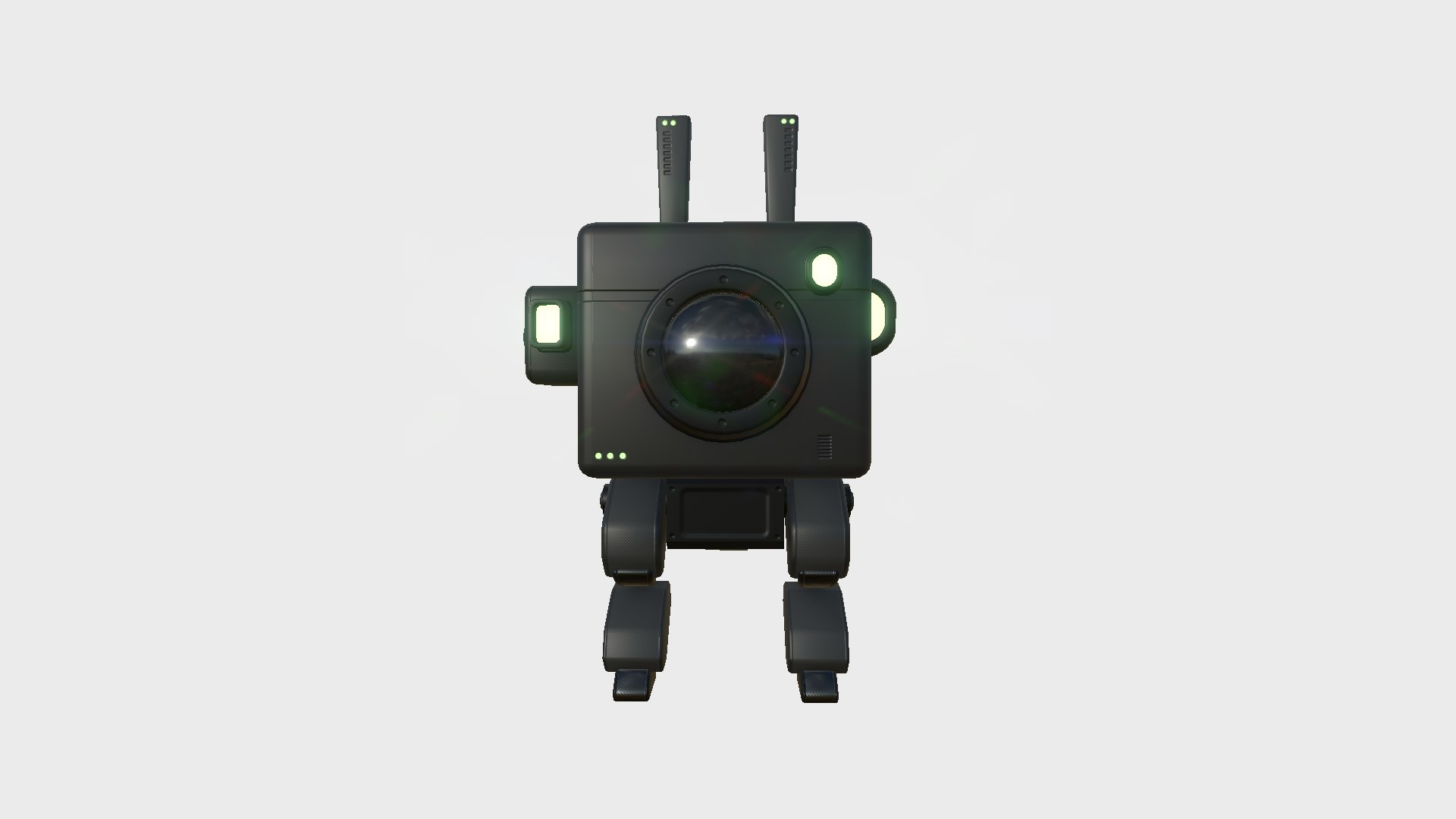 Robot C1 Black - Sentinel Character SciFi Design 3D model - TurboSquid ...