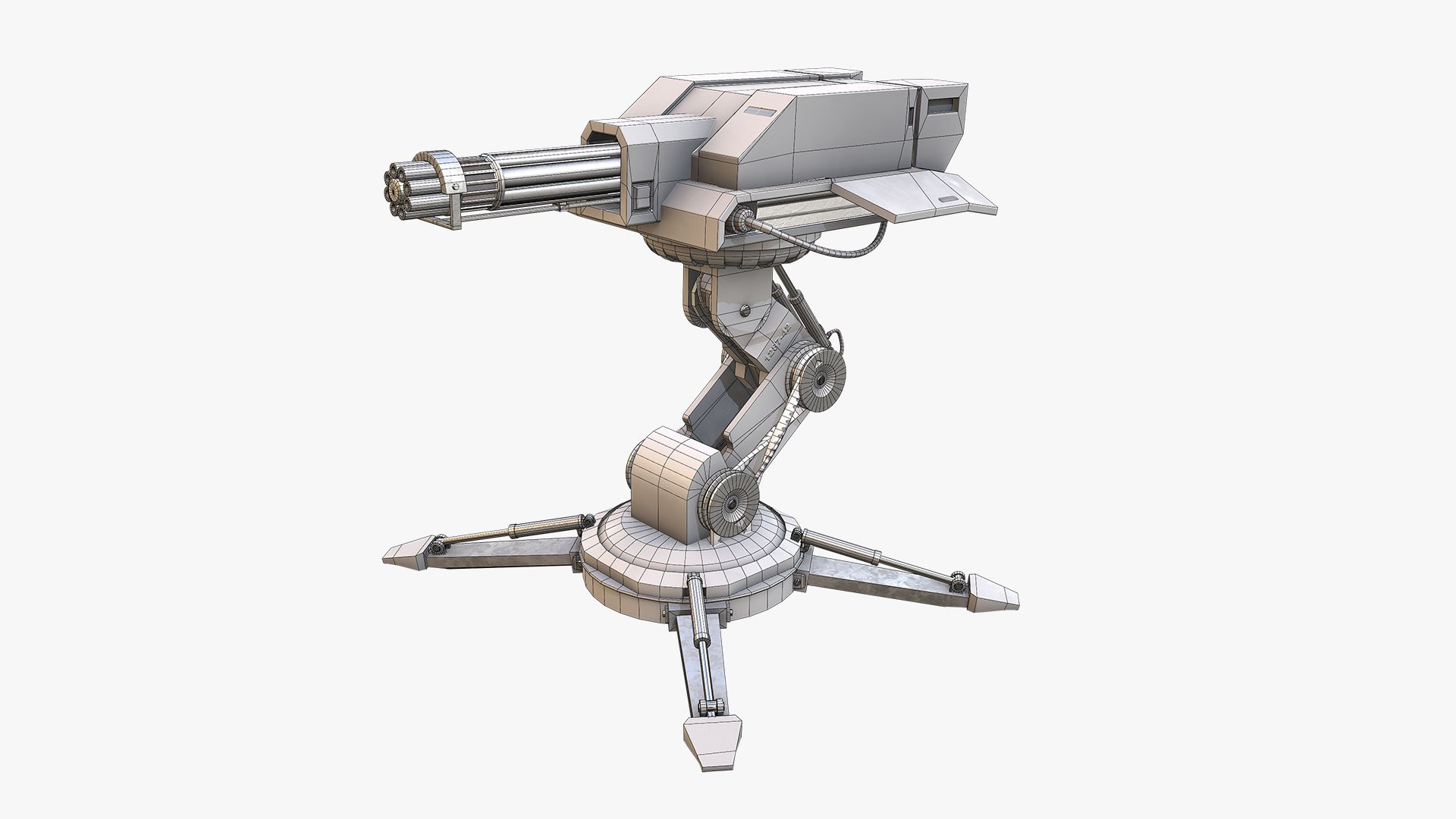 Sci-Fi Turret Collection 3D - TurboSquid 2302042
