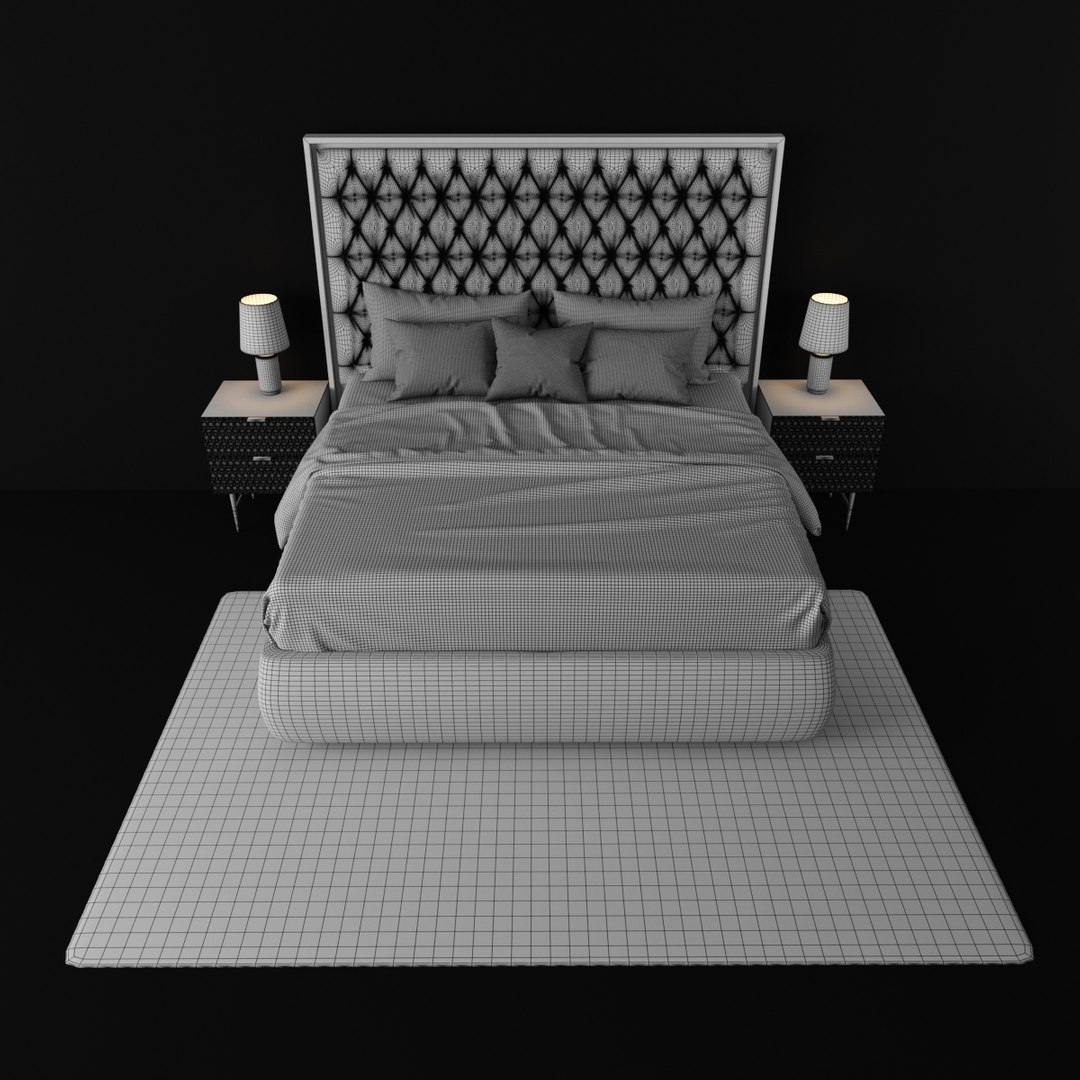 Bed Alameda Westelm 3D Model - TurboSquid 1429166