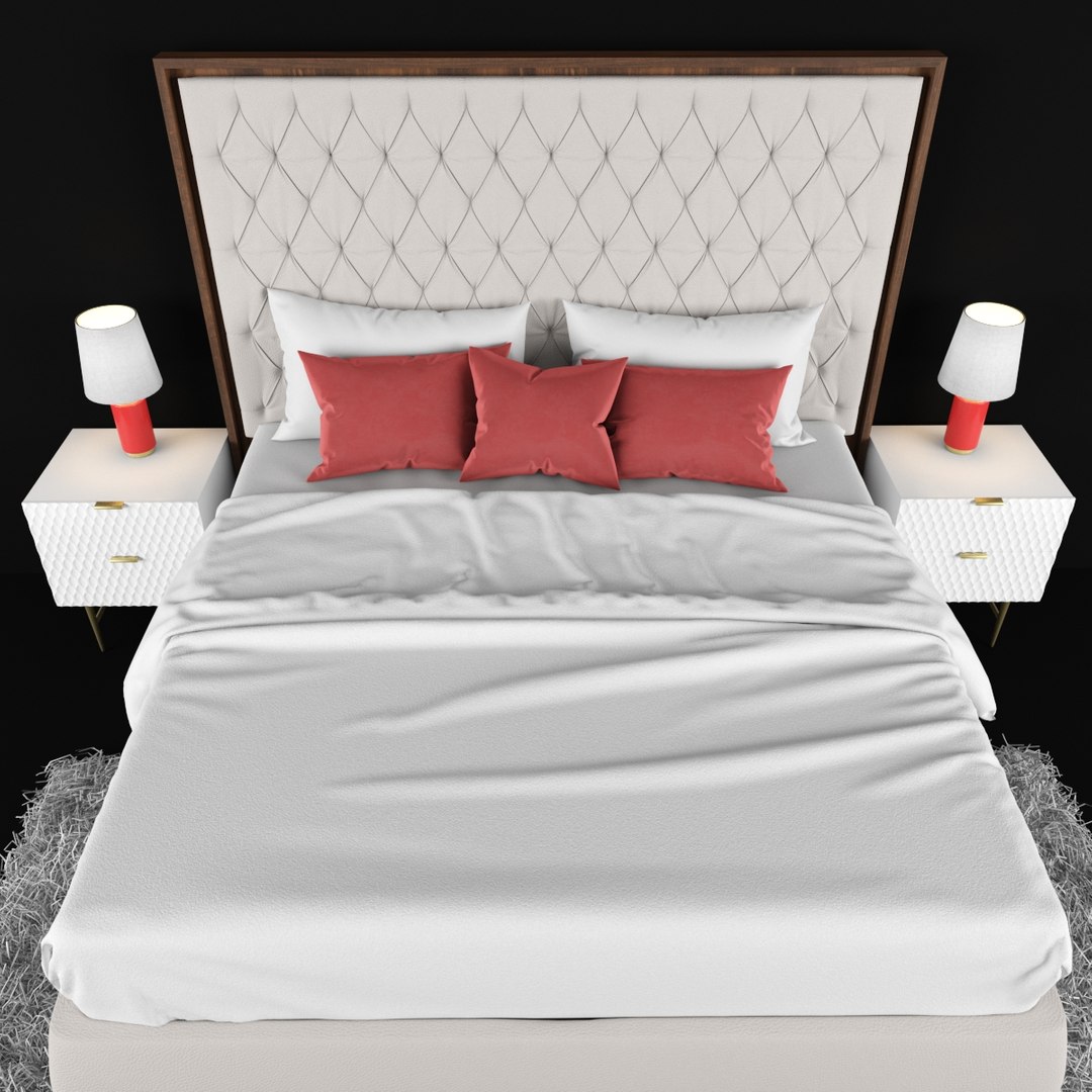 Bed Alameda Westelm 3D Model - TurboSquid 1429166
