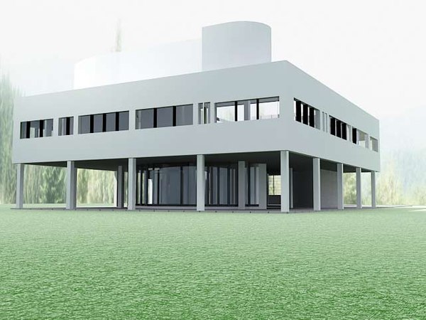 villa savoye 3d model