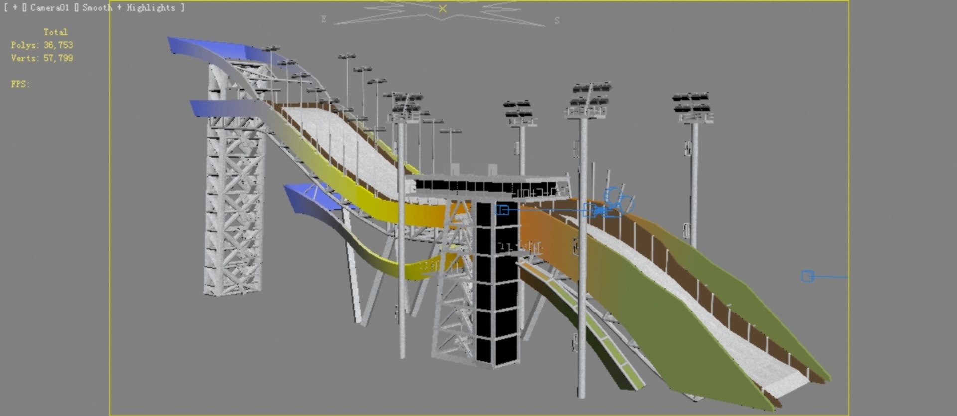 2022 Beijing Winter Olympic Ski Jump Ramp 3D - TurboSquid 1848085