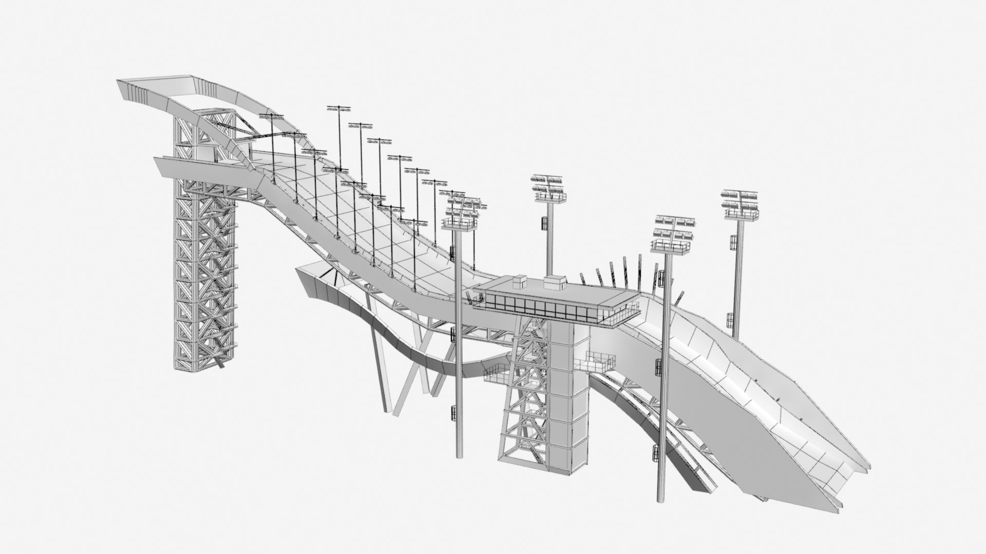 2022 Beijing Winter Olympic Ski Jump Ramp 3D - TurboSquid 1848085