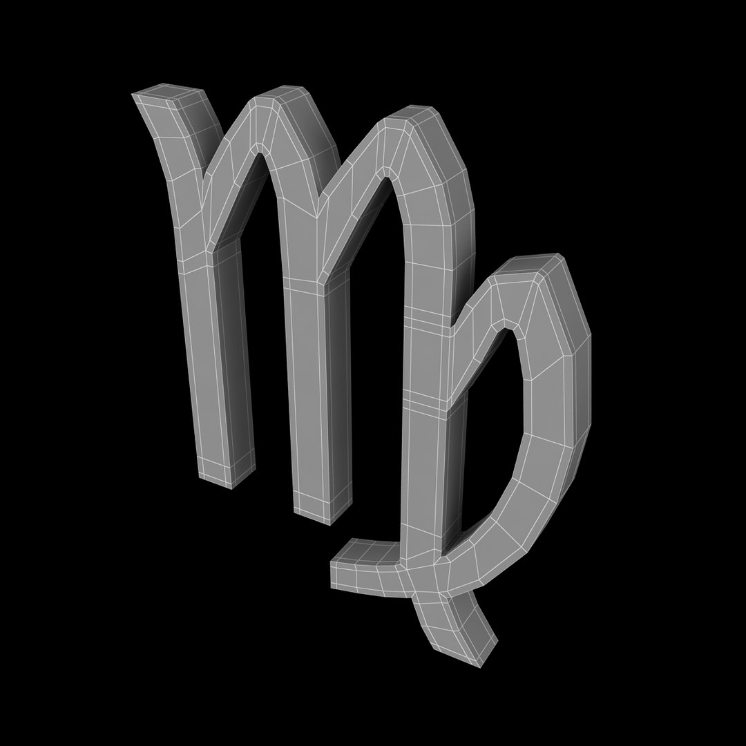 Zodiac Virgo Sign 3d 3ds