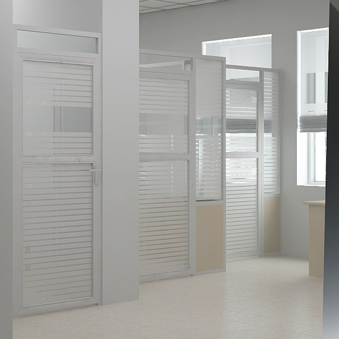Bank Interior Scene 3d Max