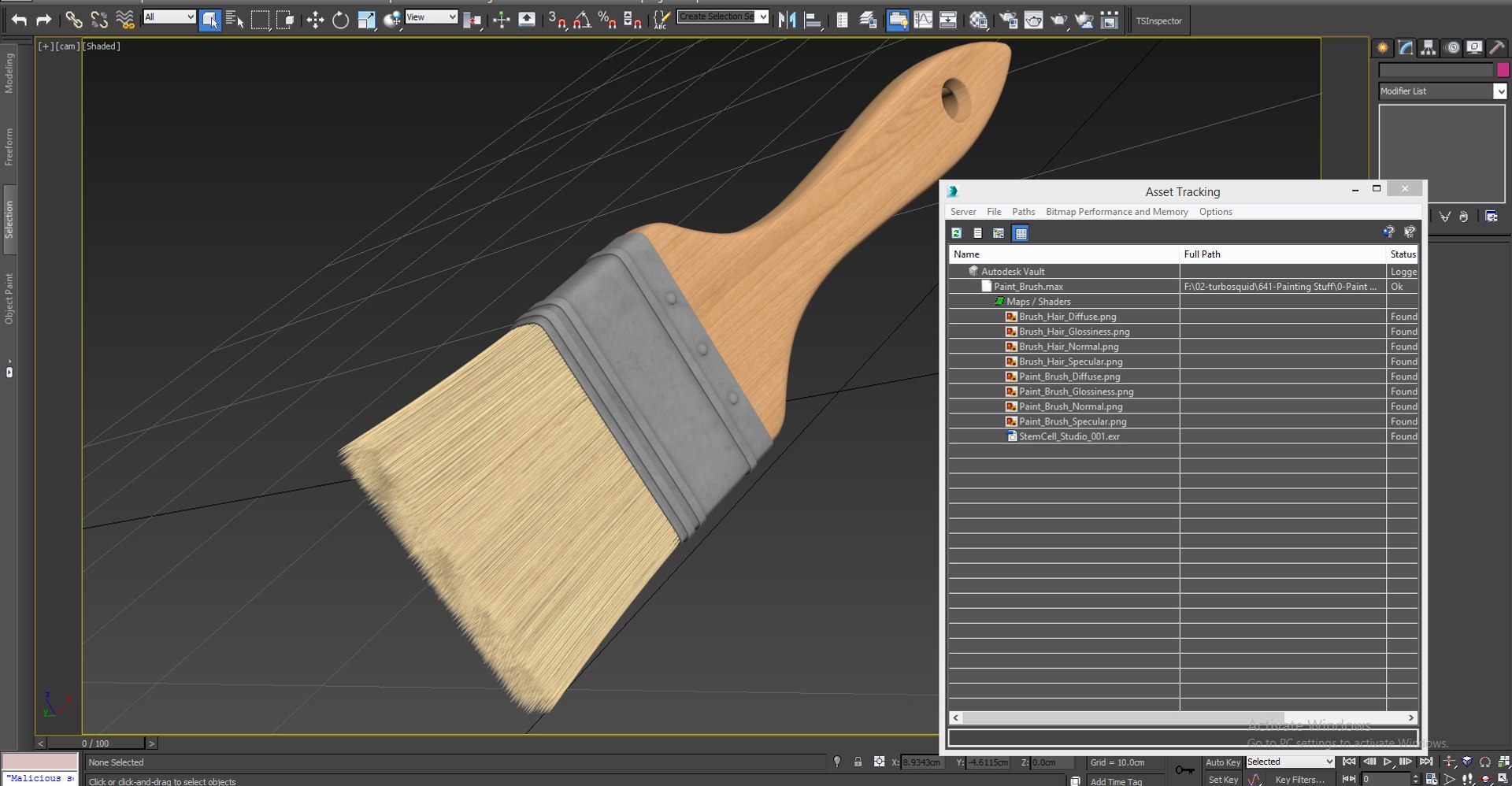 Paint Brush 3D Model - TurboSquid 1875411
