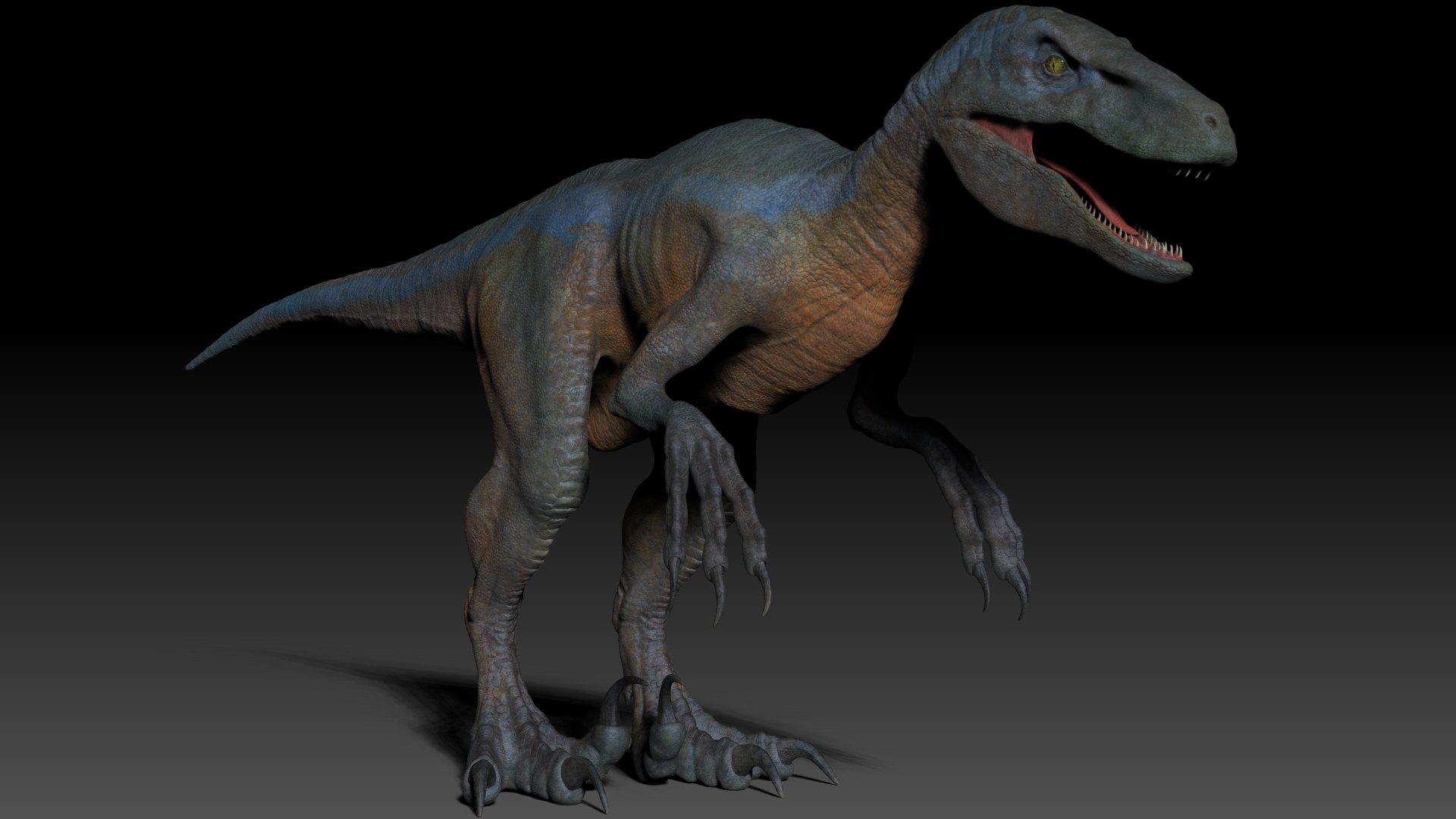 RAPTOR Dinosaur Hybrid Velociraptor Sculpt Project Model - TurboSquid ...