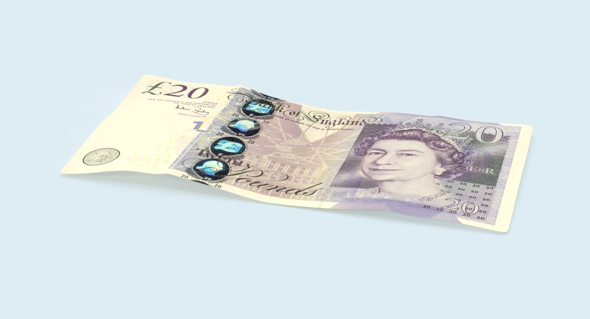 3D 20-pound-note---single | 1145009 | TurboSquid