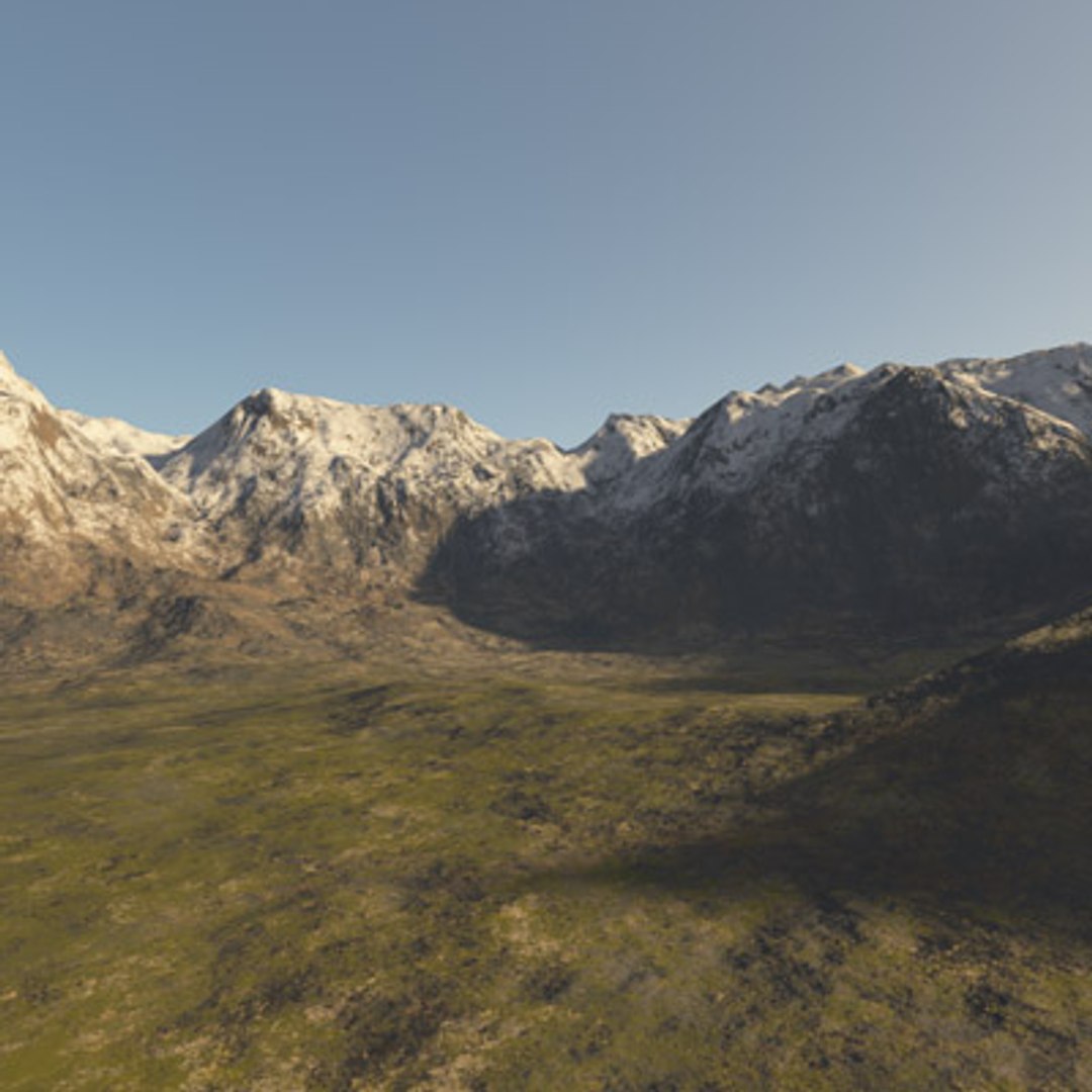 3d Alps Mountain Terrain