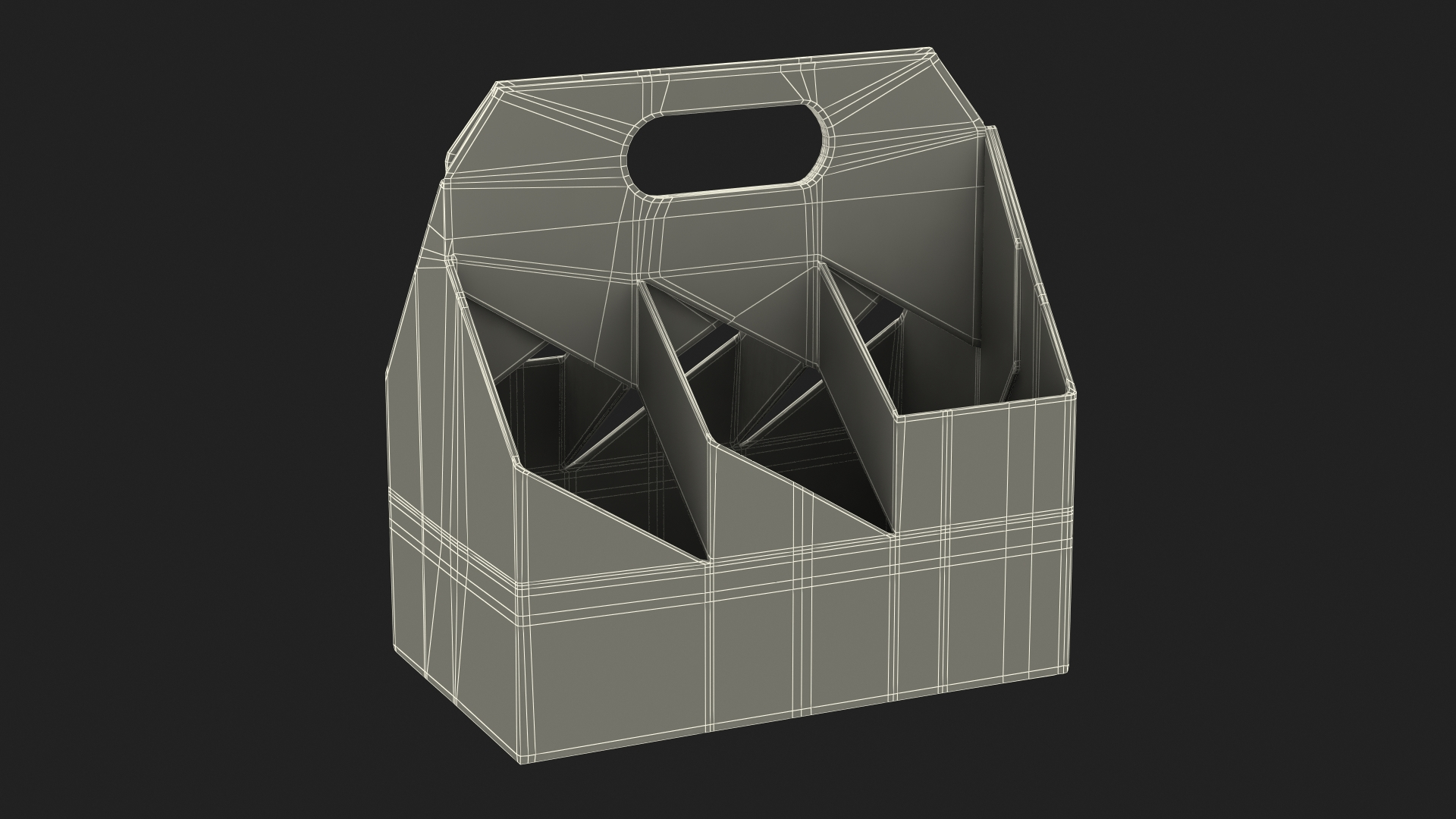 3D Cardboard Beer Bottle Carrier - TurboSquid 1912664