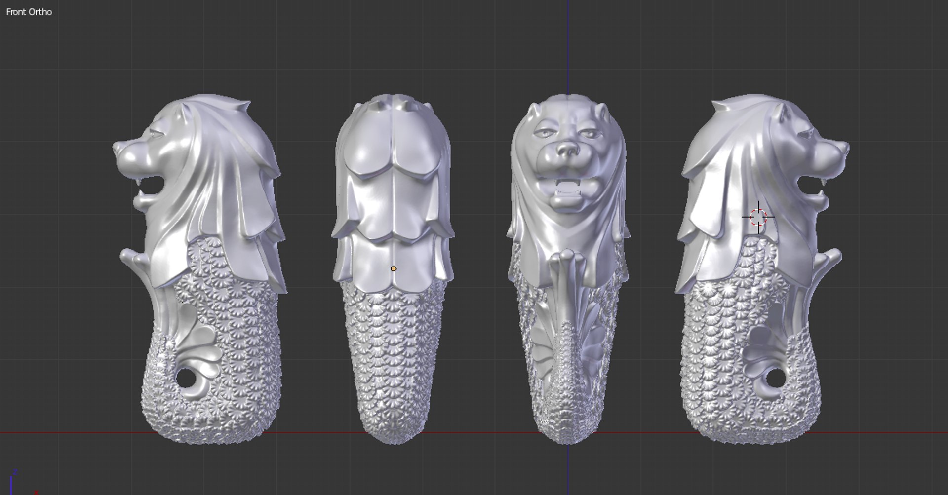 Singapore Merlion 3D Model - TurboSquid 1337099
