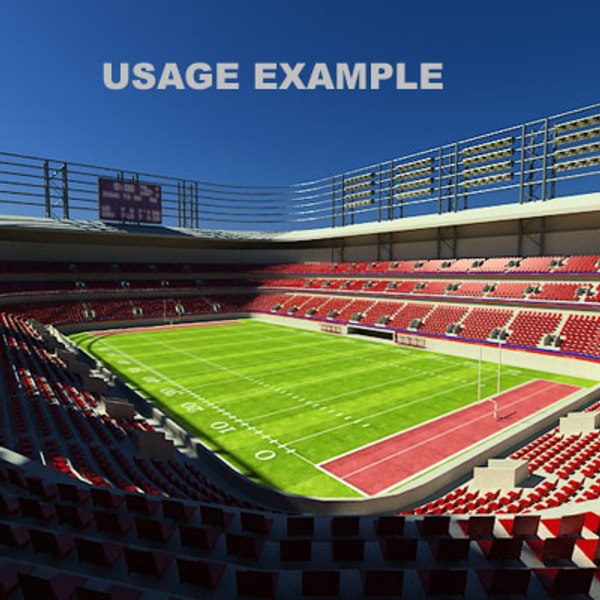 American Football Stadium 3D Models for Download | TurboSquid