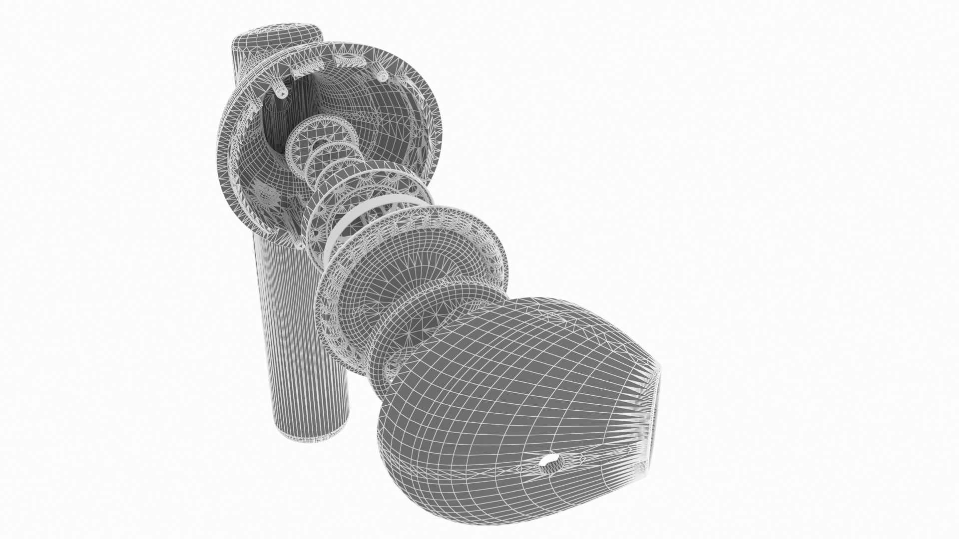 Headset Structure 2 3D - TurboSquid 2397834