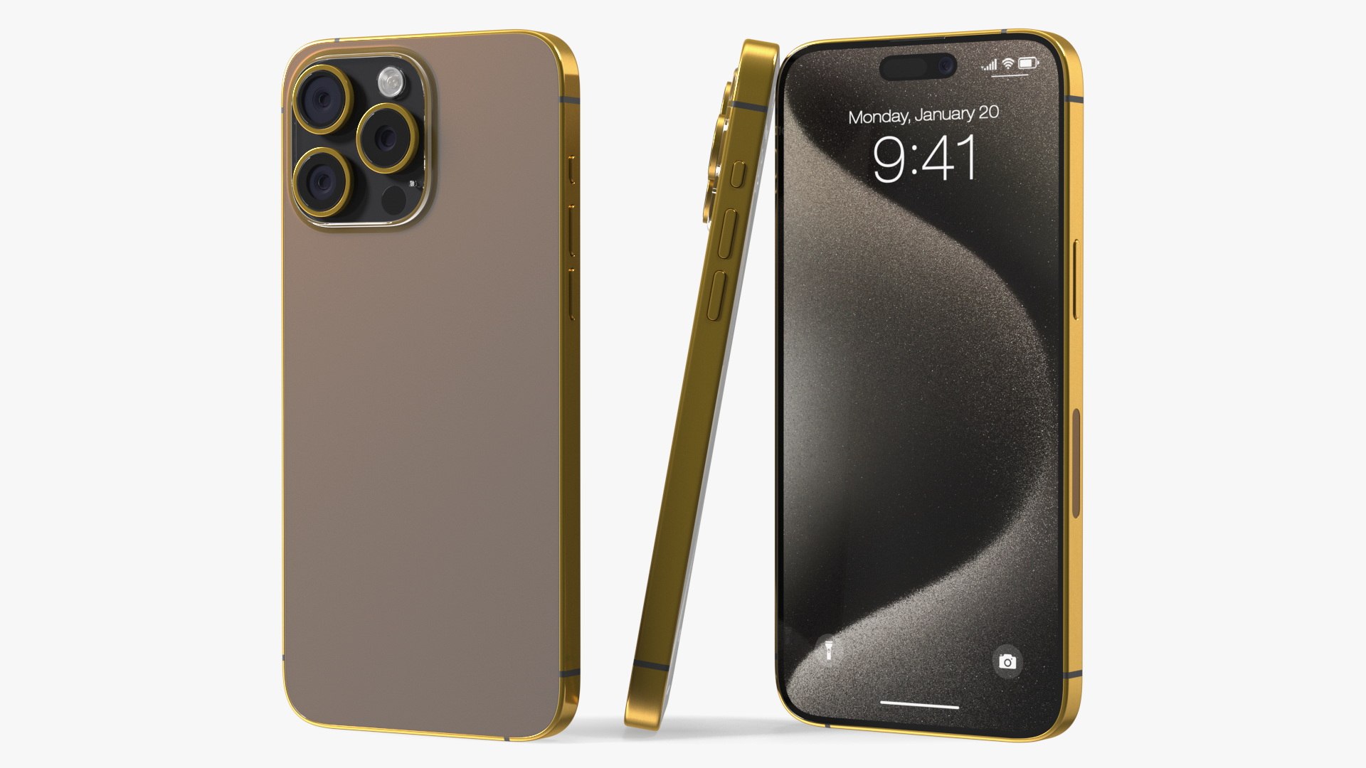 Delux Smartphone Gold 3D model - TurboSquid 2141001