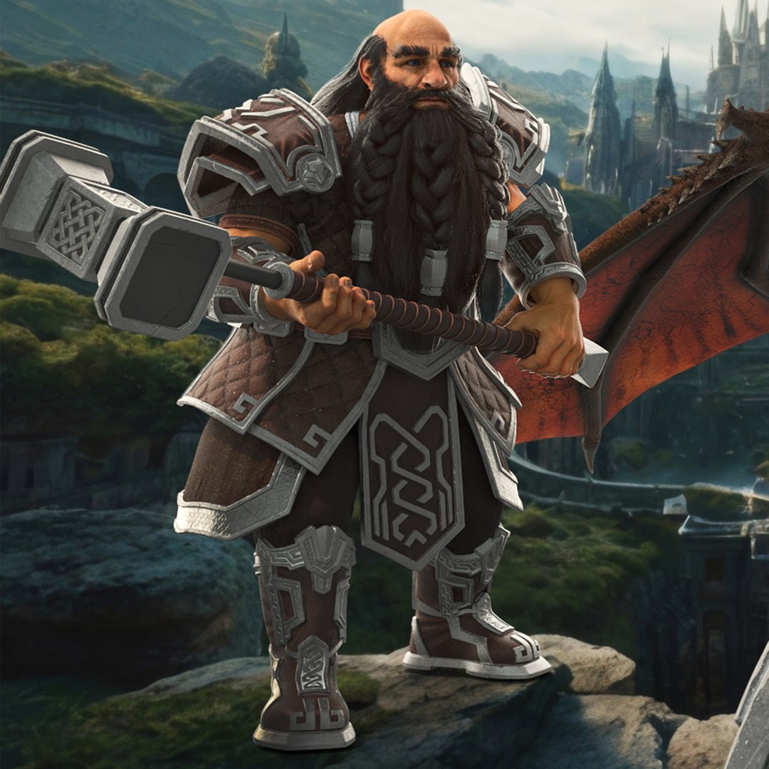 dwarf with hammer