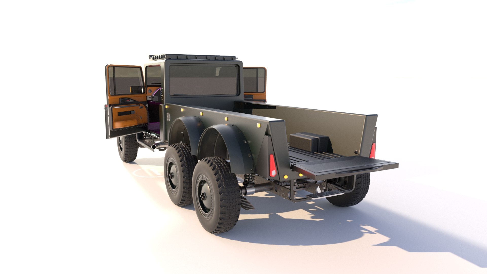 Modern Hunting Pick-up Truck 3D - TurboSquid 1534265