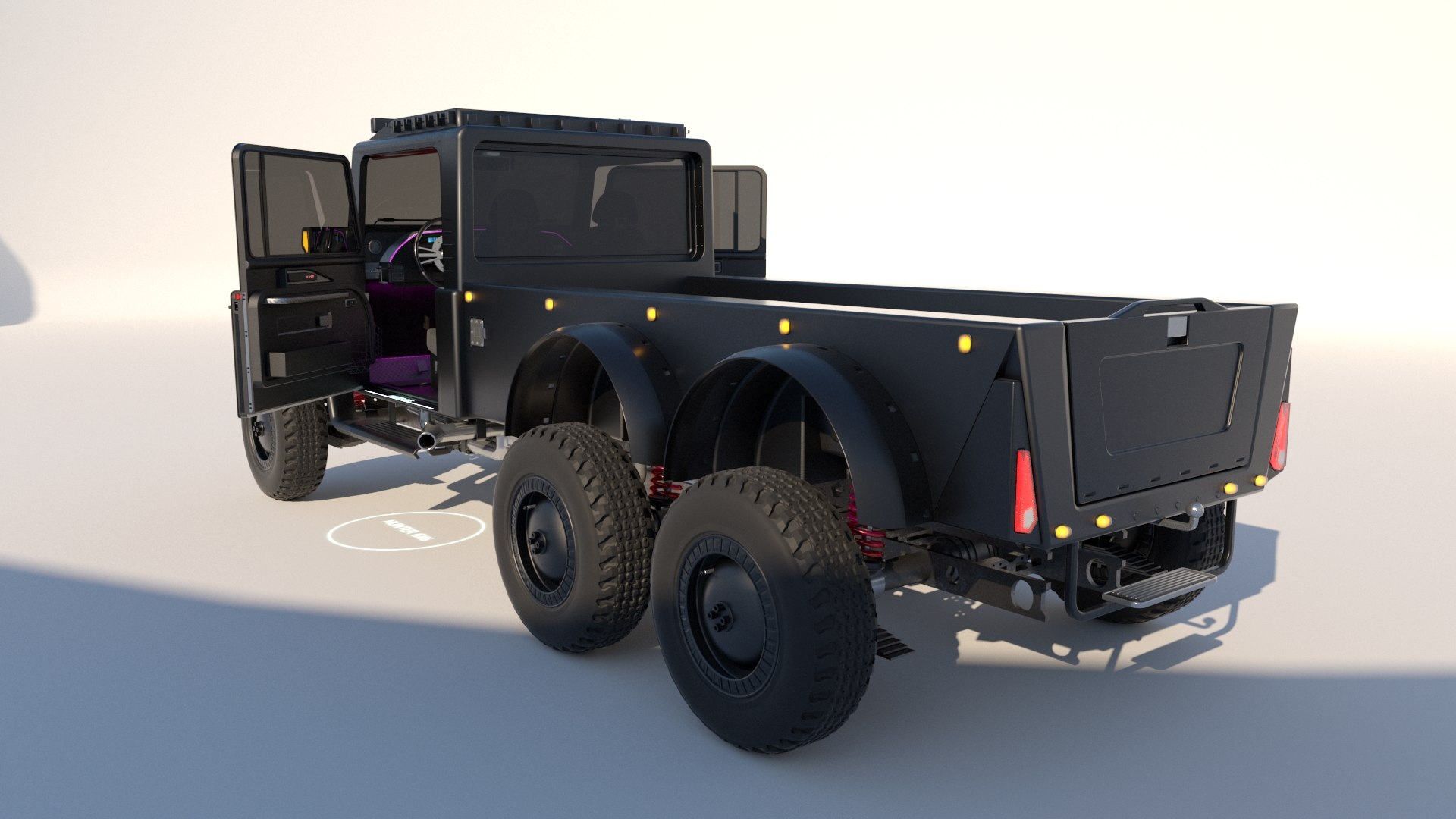 Modern Hunting Pick-up Truck 3D - TurboSquid 1534265