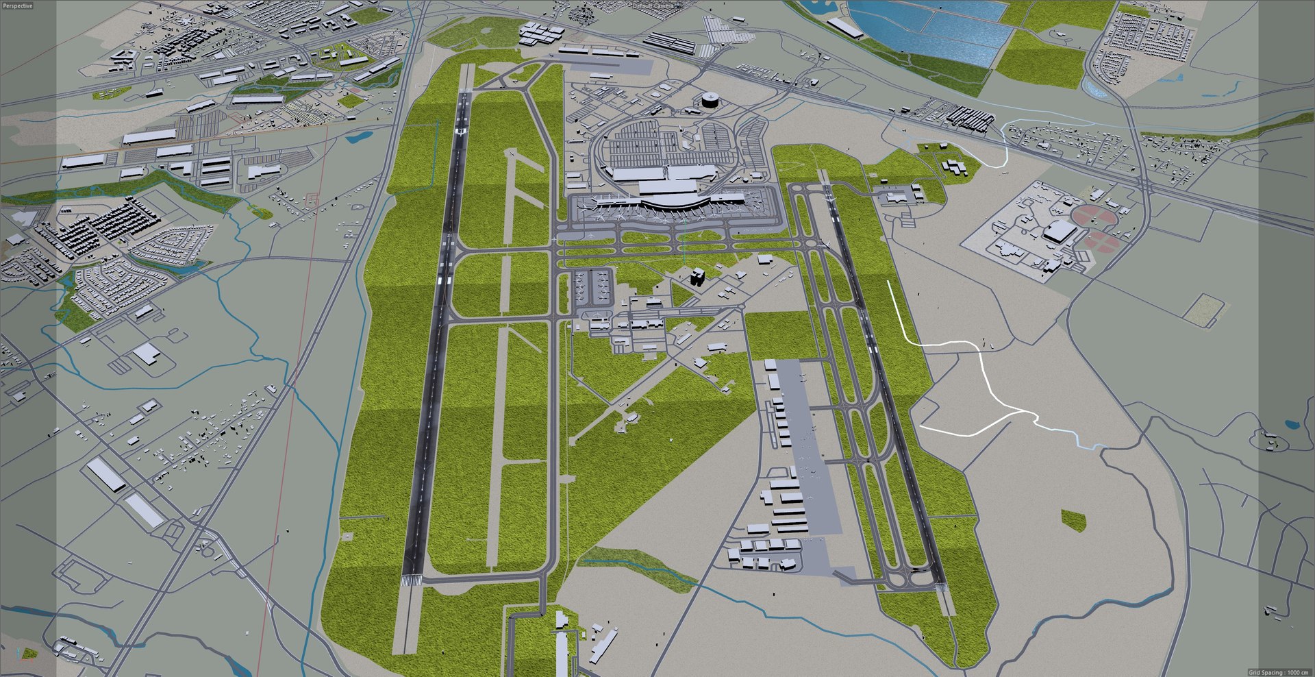 Austin Bergstrom Airport 3D Model - TurboSquid 2004855
